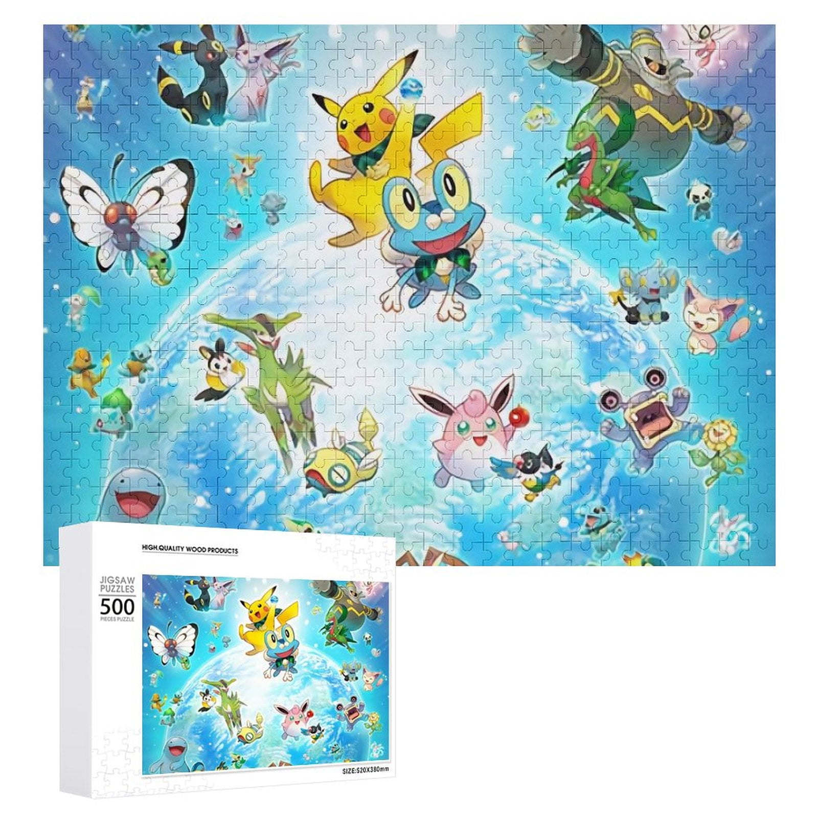 Puzzles for Kids Ages 4-8,P-okémon-Mystery Dungeon-Rescue Team DX Puzzles 500 Piece Puzzles for ...