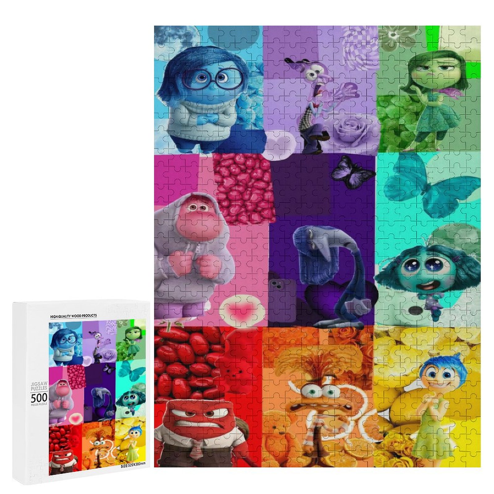 Puzzles for Kids Ages 4-8,Pixar Inside Out Current Mood Many Emotions ...