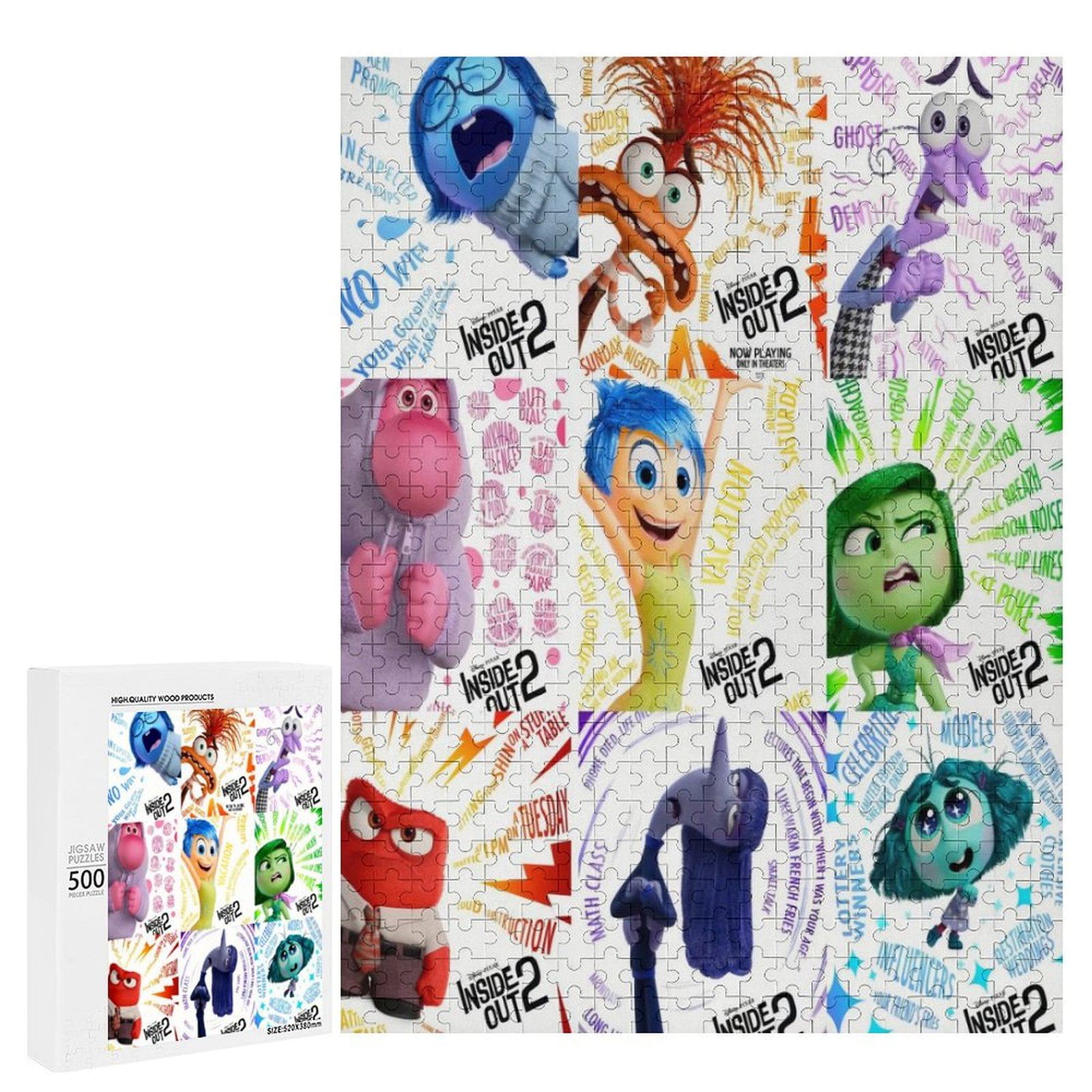 Puzzles for Kids Ages 4-8,Pixar Inside Out Current Mood Many Emotions ...