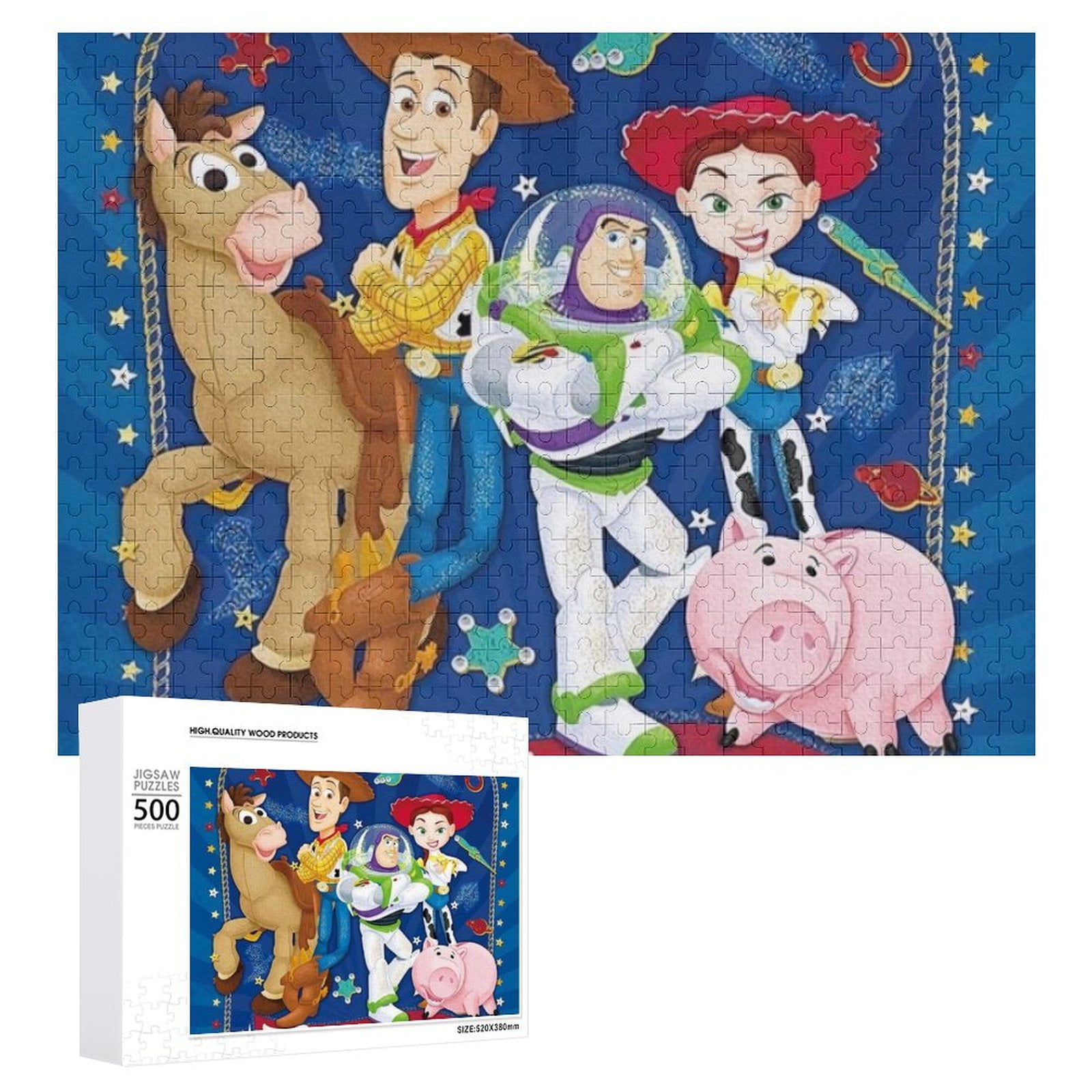 Puzzles for Kids Ages 4-8,Pixar Toy Story Buzz Lightyear Woody Buds ...