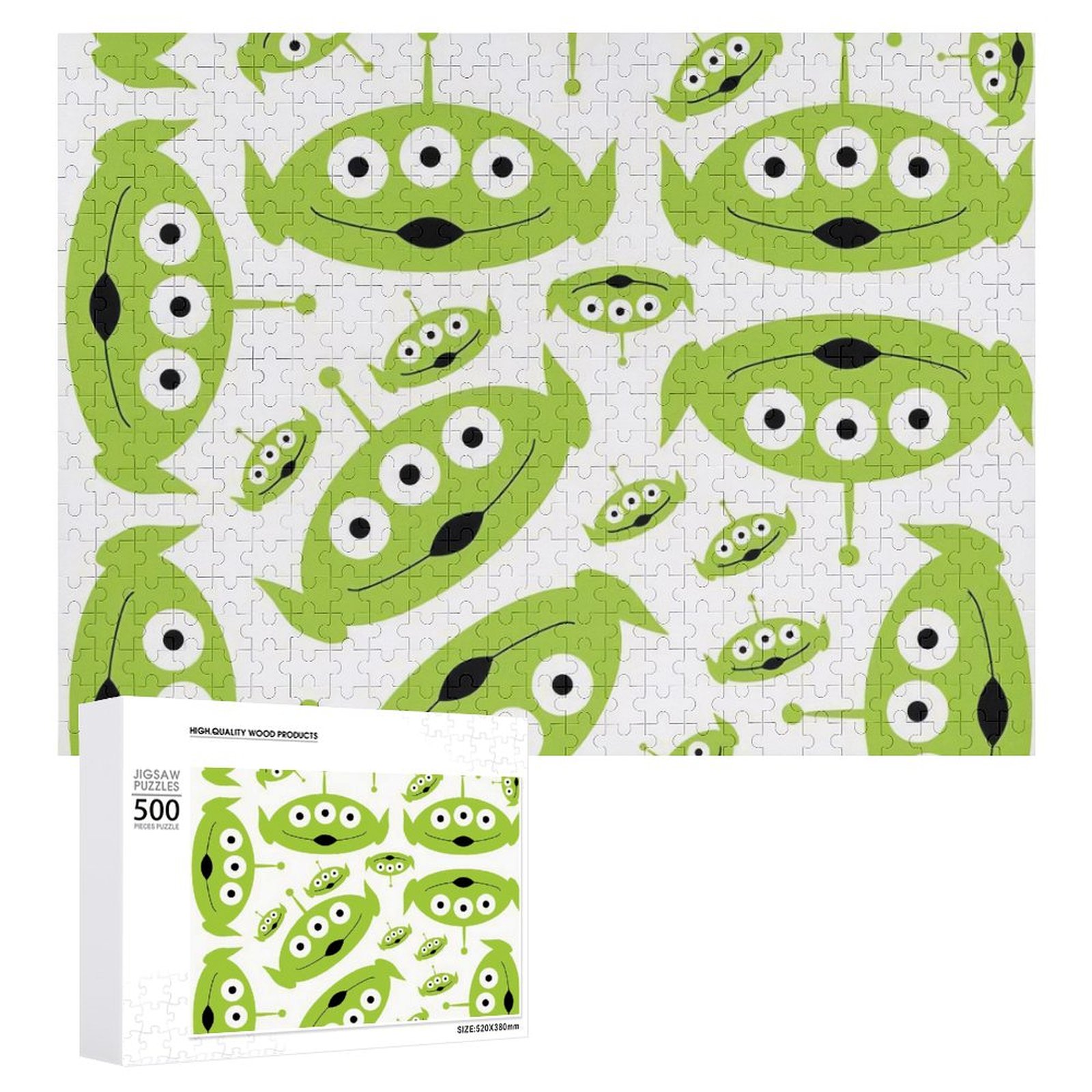 Puzzles for Kids Ages 4-8,Pixar Toy Story Cartoon Alien Puzzles 500 ...