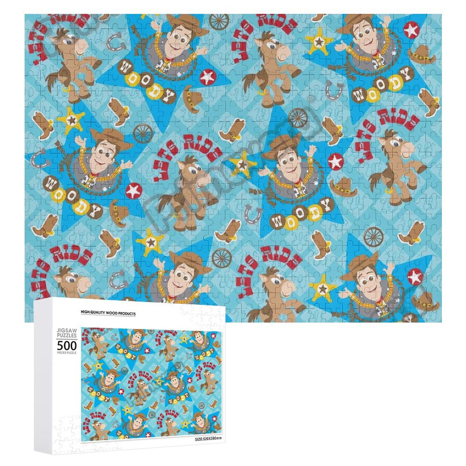 Puzzles for Kids Ages 4-8,Pixar Toy Story Cartoon Woody Puzzles 500 ...