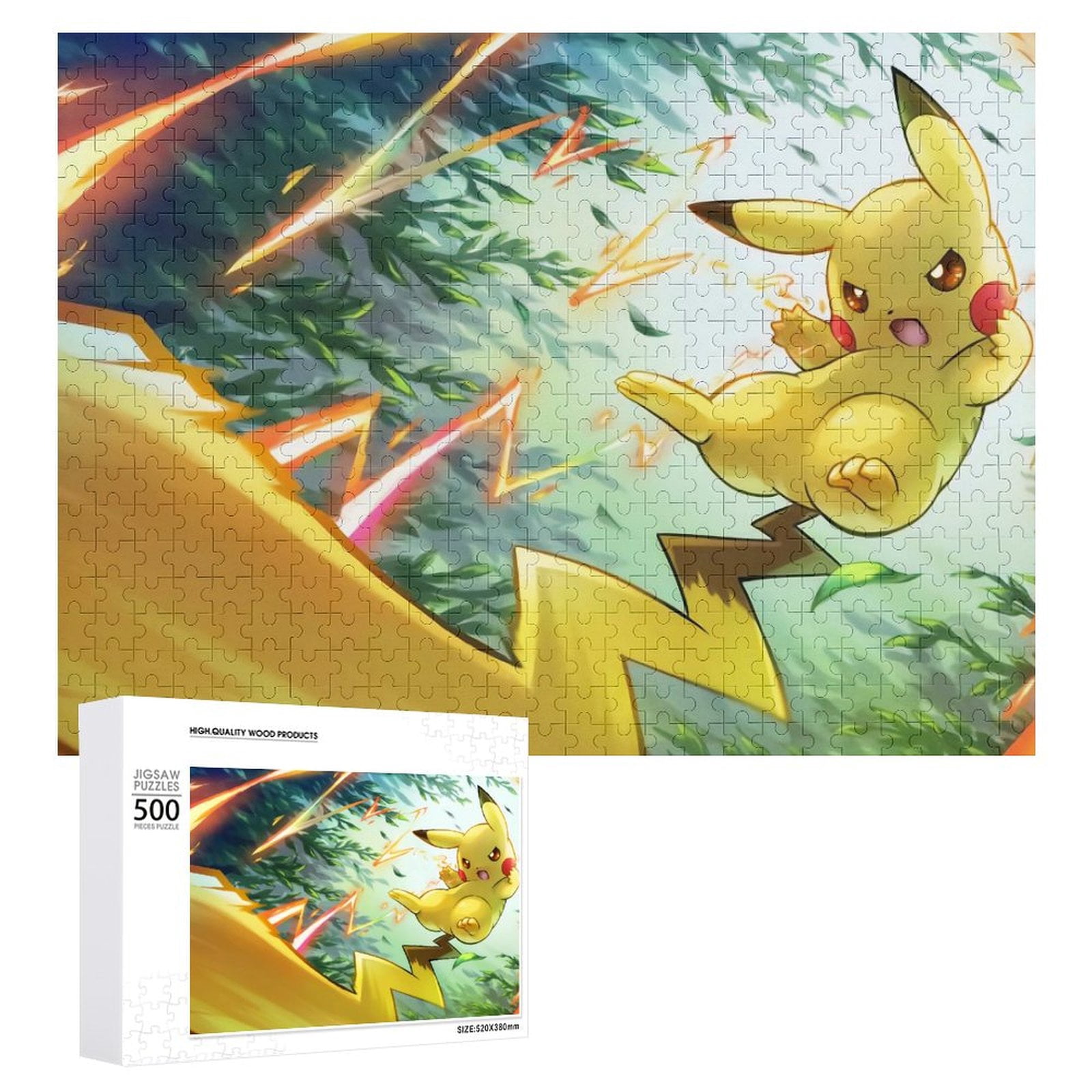 Puzzles for Kids Ages 4-8,Pokemo-n P-ikachu Cracks A Joke Puzzles 500 ...