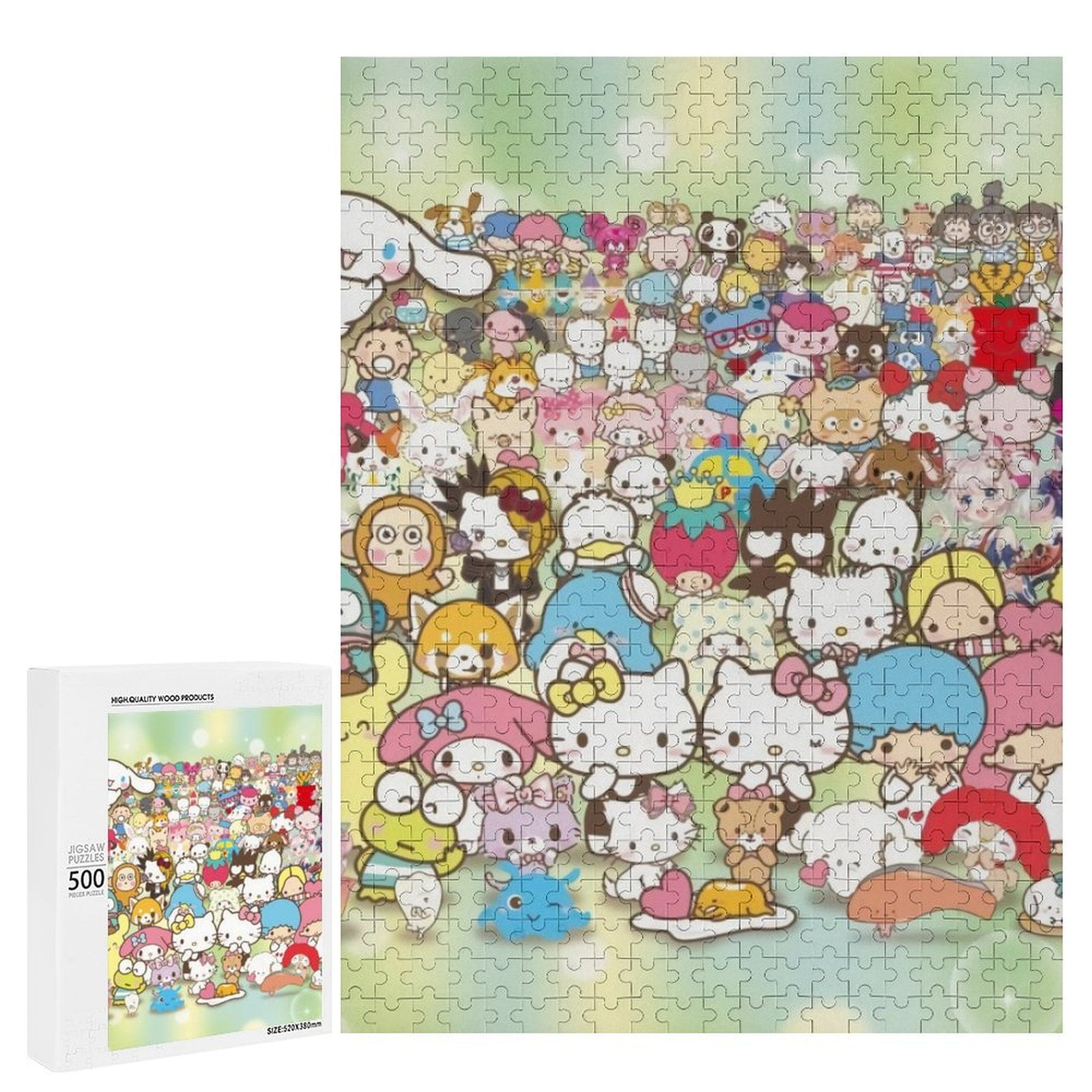 Puzzles for Kids Ages 4-8,Sanrio Characters Puzzles 500 Piece Puzzles ...