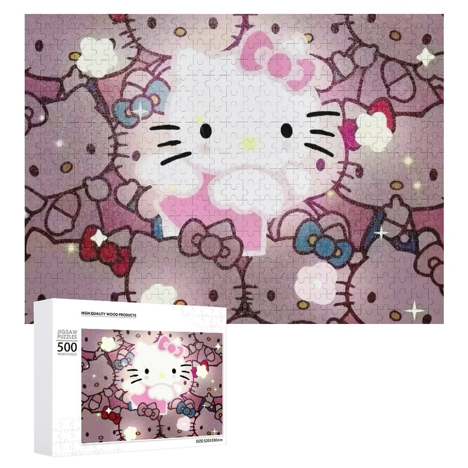 Puzzles for Kids Ages 4-8,Sanrio Hello Kitty Puzzles 500 Piece Puzzles ...
