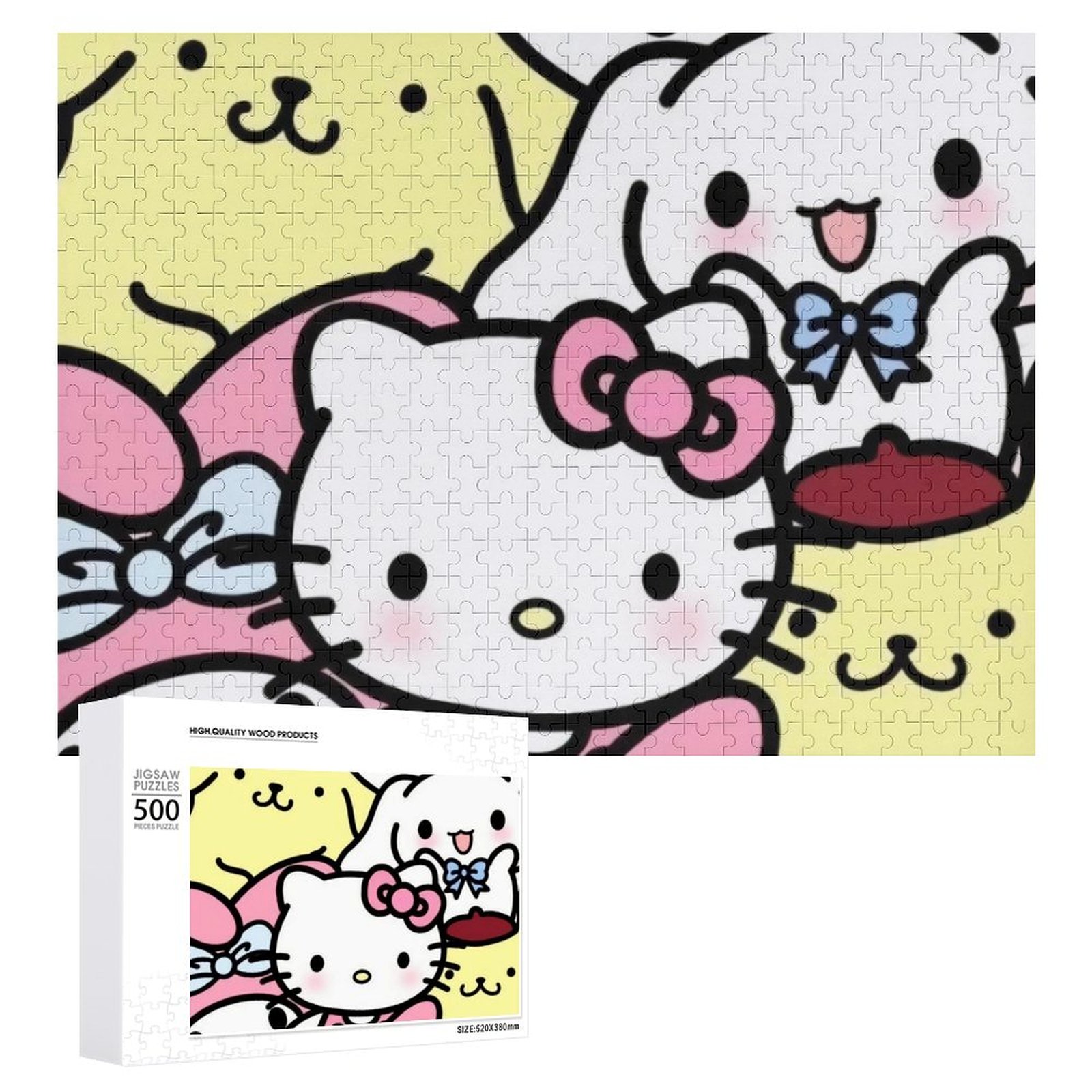 Puzzles for Kids Ages 4-8,Sanrio Hello Kitty Kuromi And Melody Puzzles ...