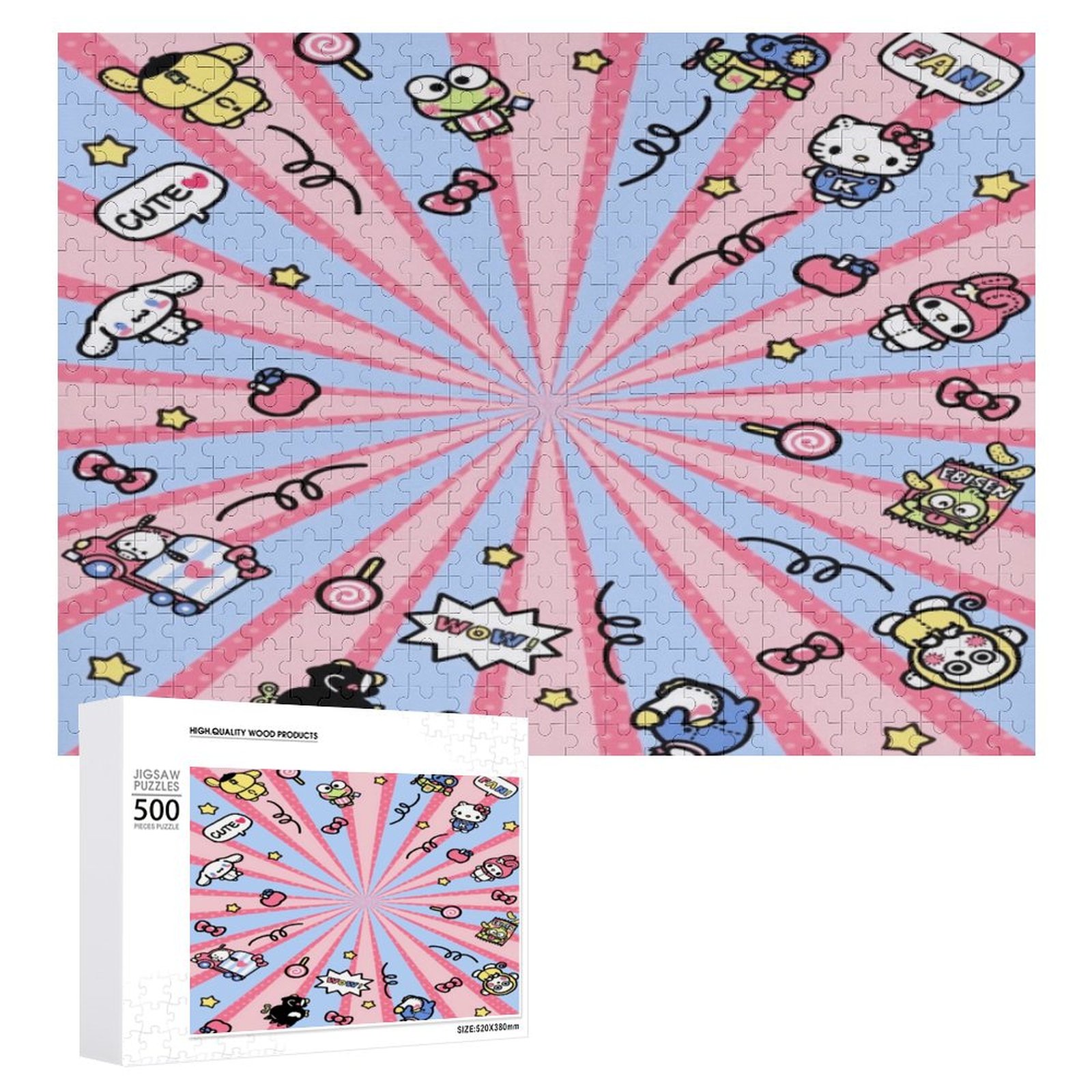 Puzzles for Kids Ages 4-8,Sanrio Kuromi Hello Kitty And Friends Puzzles ...