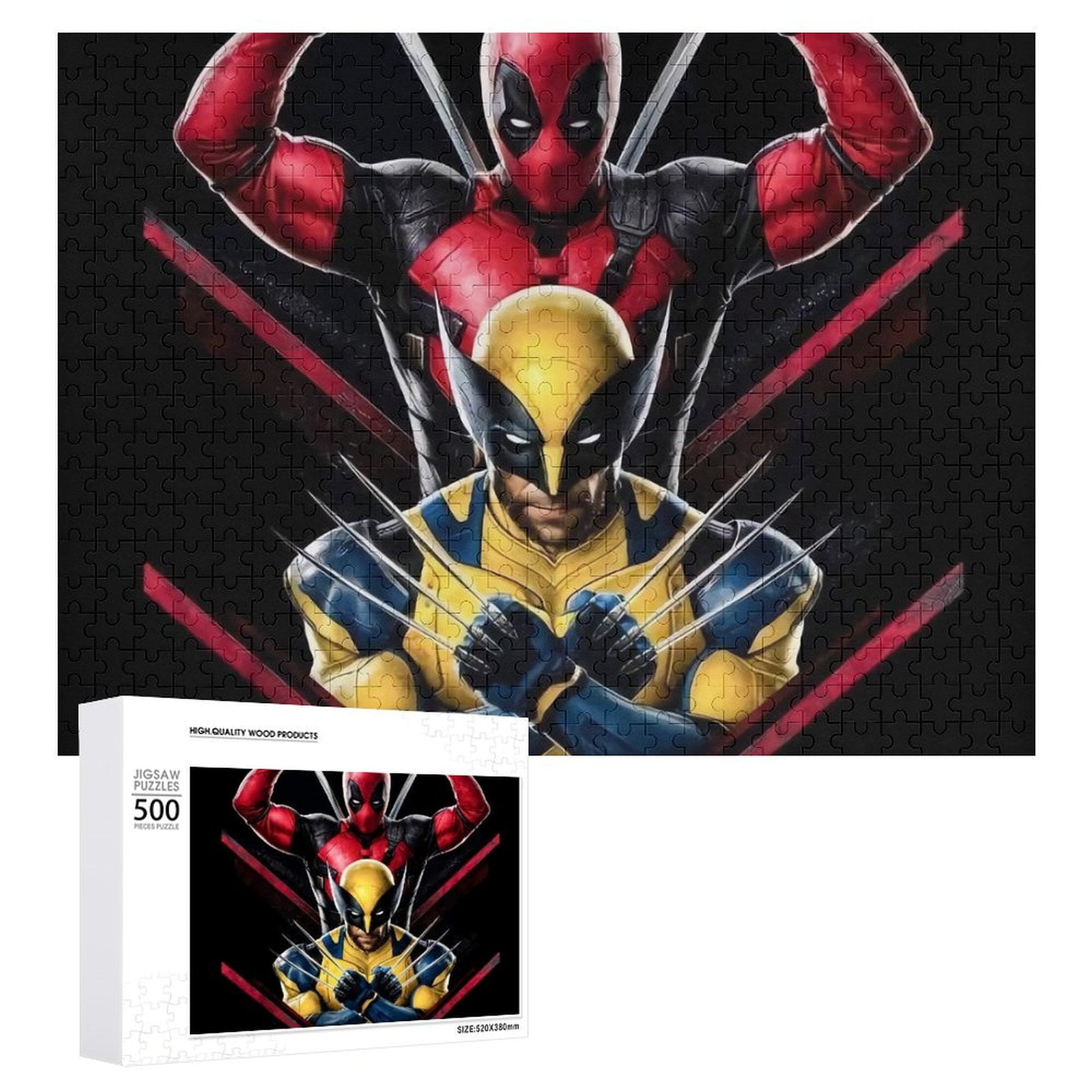 Puzzles for Kids Ages 4-8,Spider-Man Deadpool & Wolverine Puzzles 500 ...