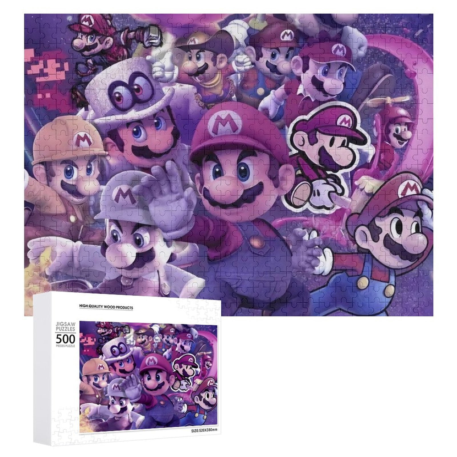 Puzzles for Kids Ages 4-8,Super Mario Group Portrait Vintage Puzzles ...