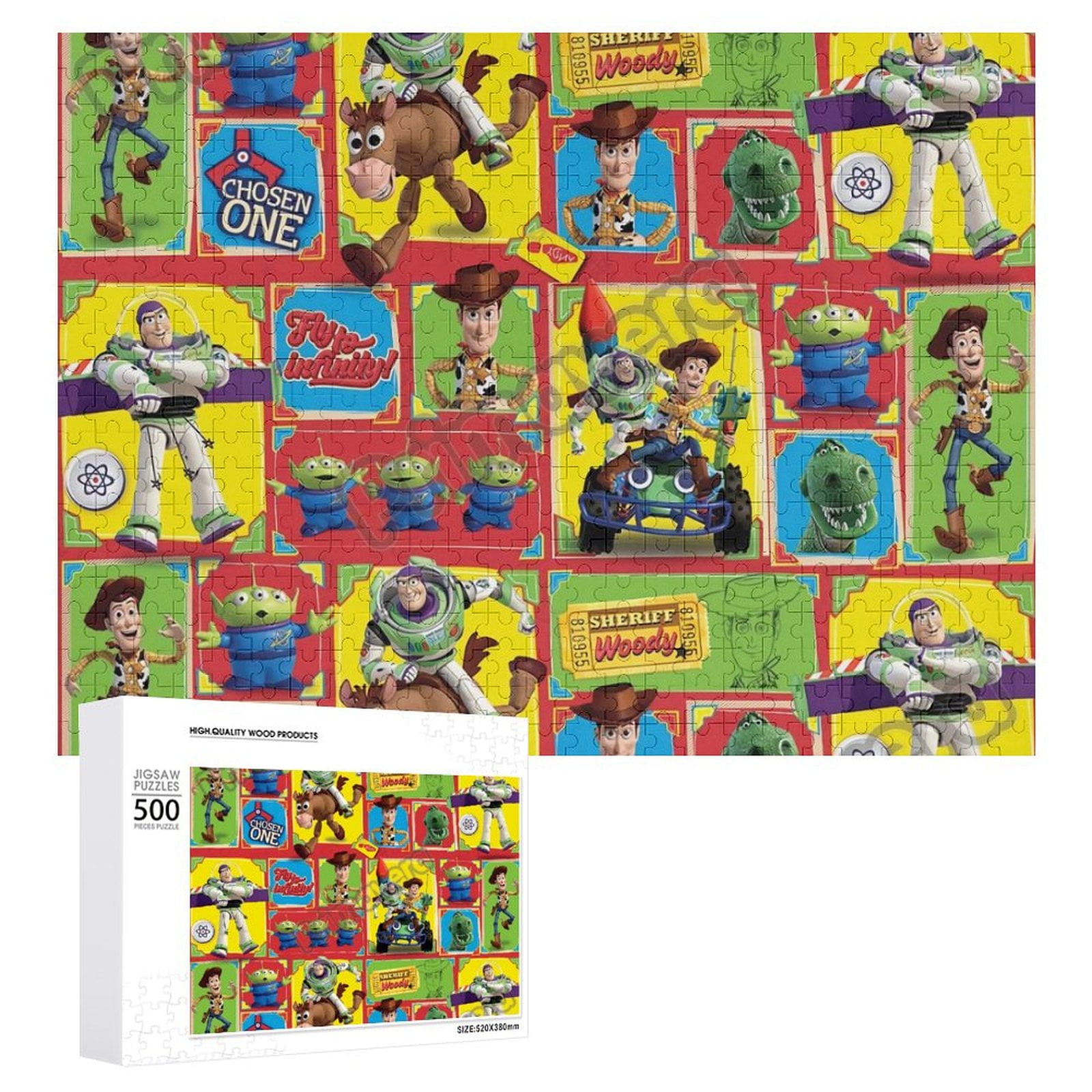 Puzzles for Kids Ages 4-8,Toy Story Buzz Lightyear Woody Puzzles 500 ...