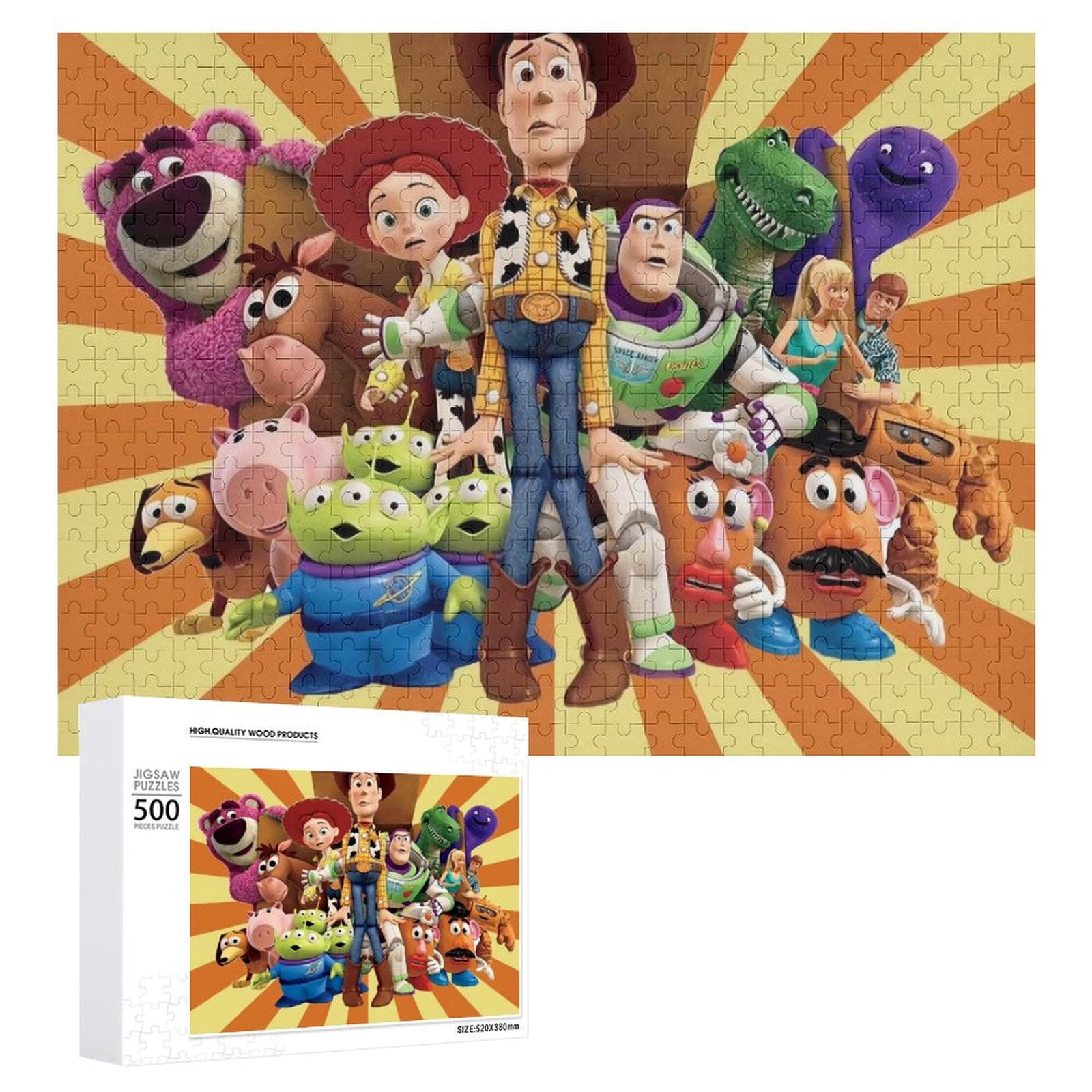Puzzles for Kids Ages 4-8,Toy Story Cars Lion King Guard Puzzles 500 Piece Puzzles for Kids ...
