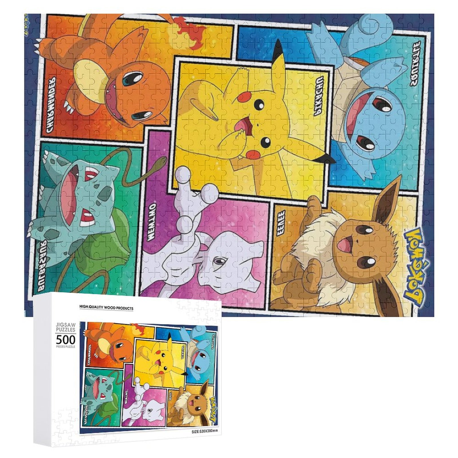Puzzles for Kids Ages 4-8,Trends International Pokémon-Eevee Charmander ...