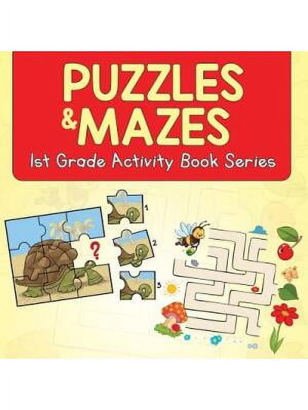 Puzzles & Mazes : 1st Grade Activity Book Series - Walmart.com