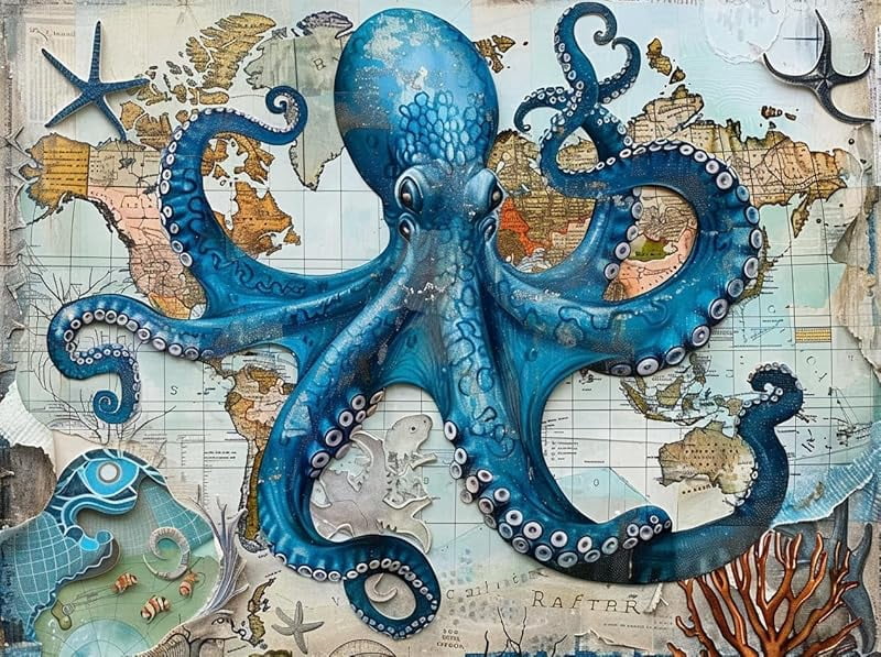 Puzzles Neptune's Navigator The Sea Octopus Voyages Best 1000 Piece ...