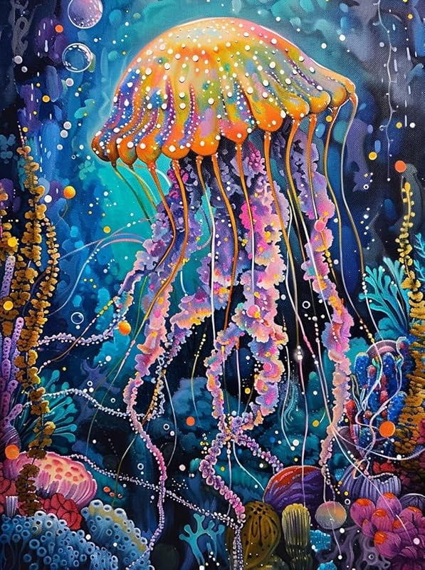 Puzzles Ocean's Opus The Majestic Medusa Coral Reef Underwater Firework ...
