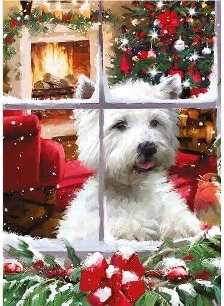 Puzzles for Room Decor West Highland White Terrier Dog Holiday Winter ...