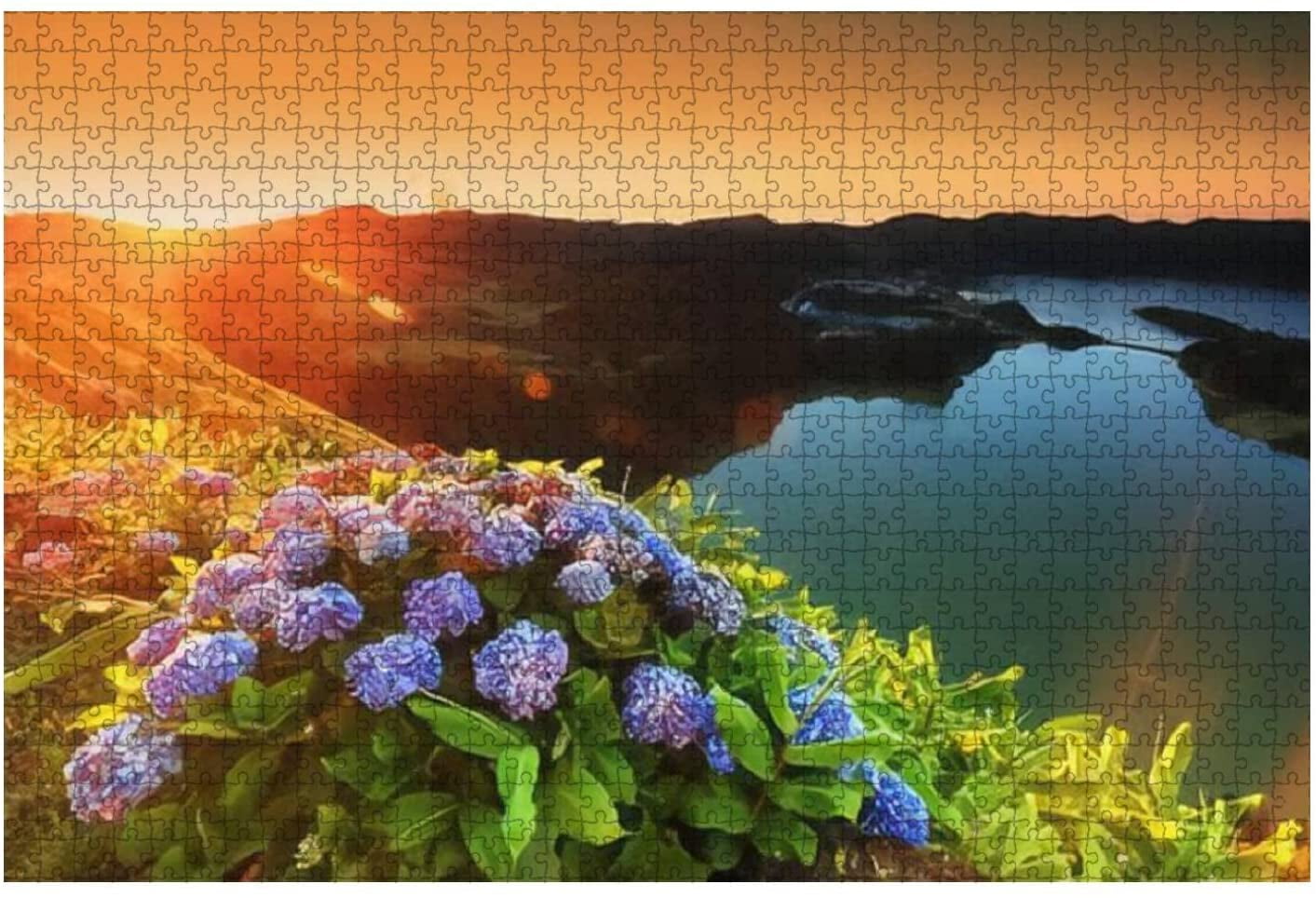 Puzzles for Seniors Landscapes Of Sete Cidades Sao Miguel Island Azores ...