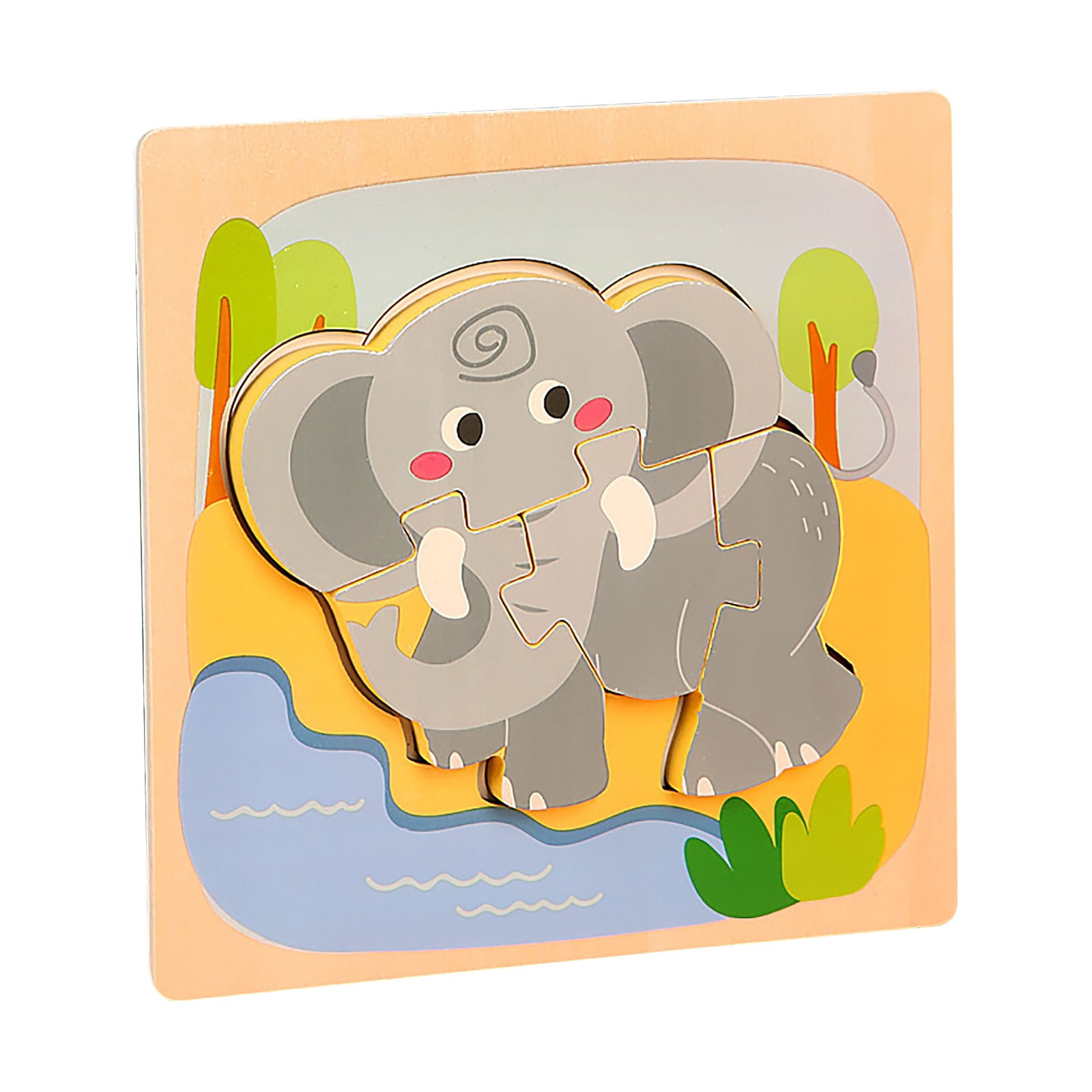 Puzzles For Toddlers Ages 5-8 Wooden Puzzles Stereoclasp Puzzles Train ...