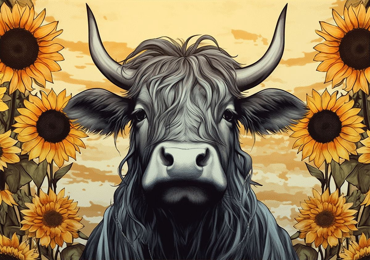 Puzzles for adults 200 pieces for adults High land Cow Funny Rustic ...