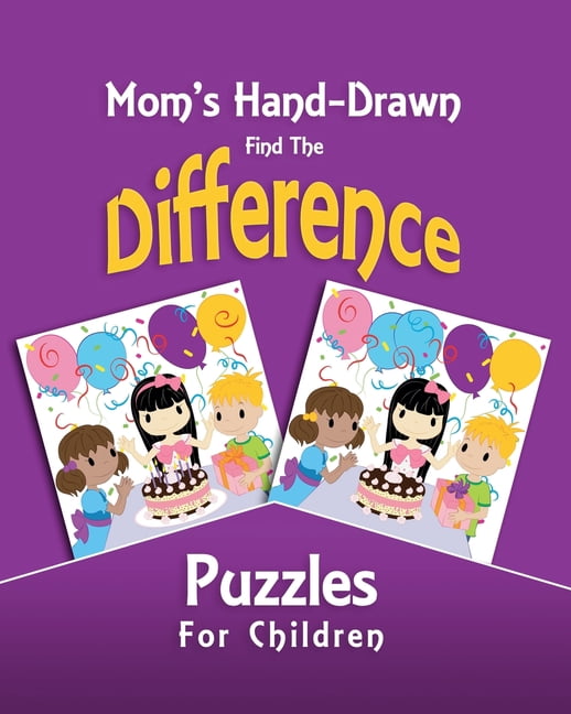 Puzzles and Rhymes Mom's Hand-Drawn Find-the-Difference Puzzles for ...