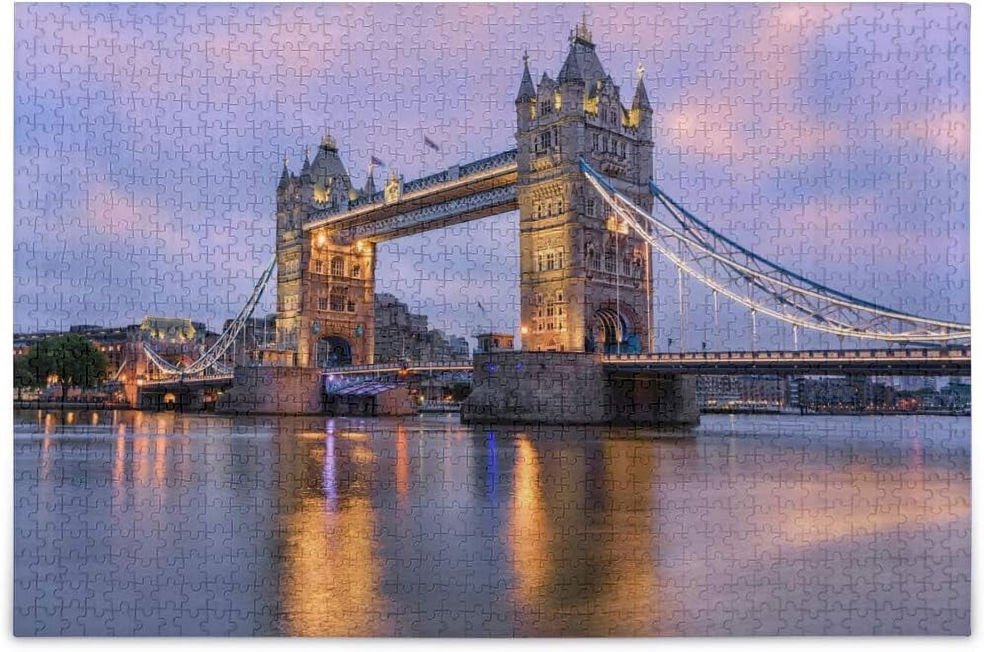 Puzzles for Adults 1000 Piece Tower Bridge Dramatic Sunrise Jigsaw ...