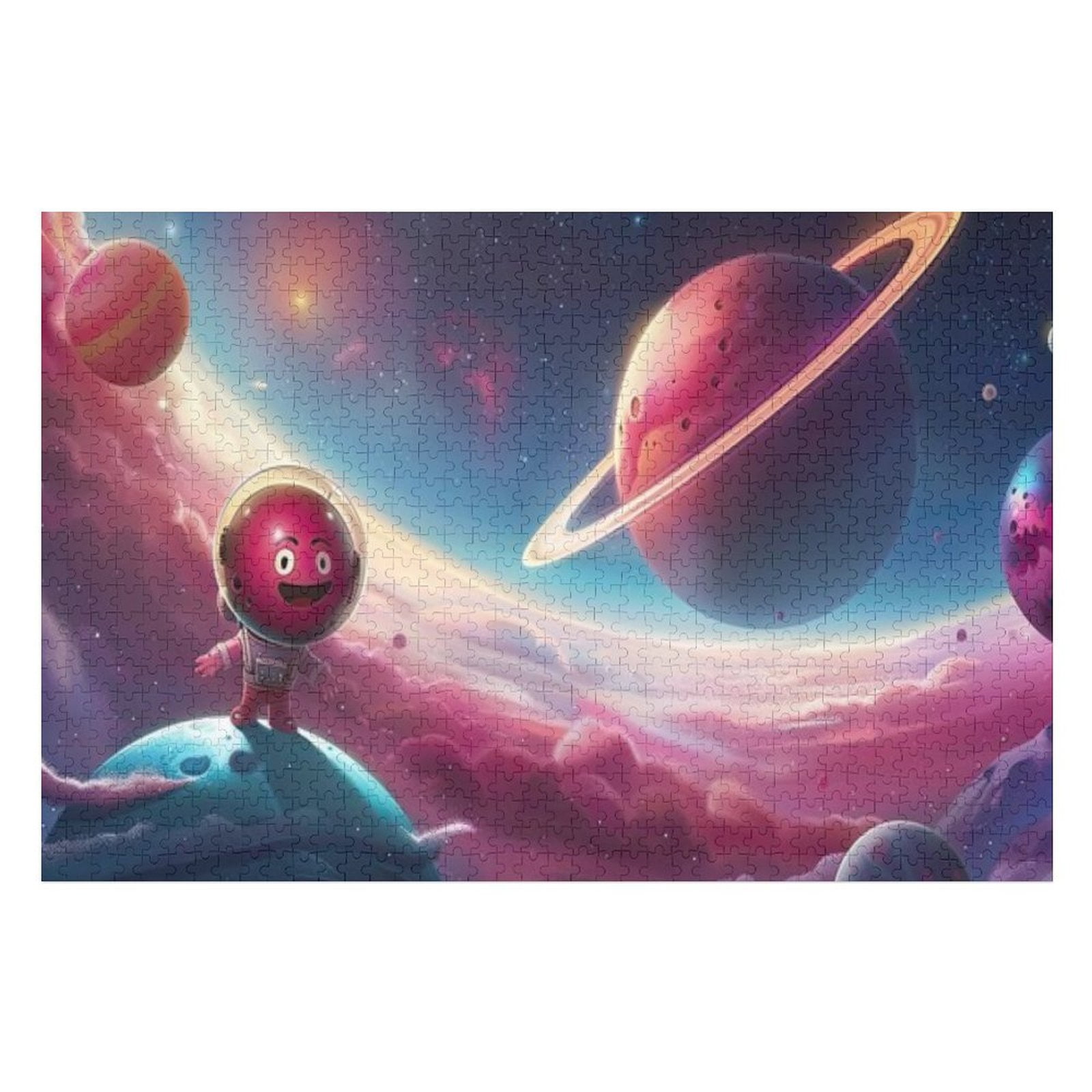 Puzzles for Adults 1000 Pieces - Animated Cartoon Planets With ...