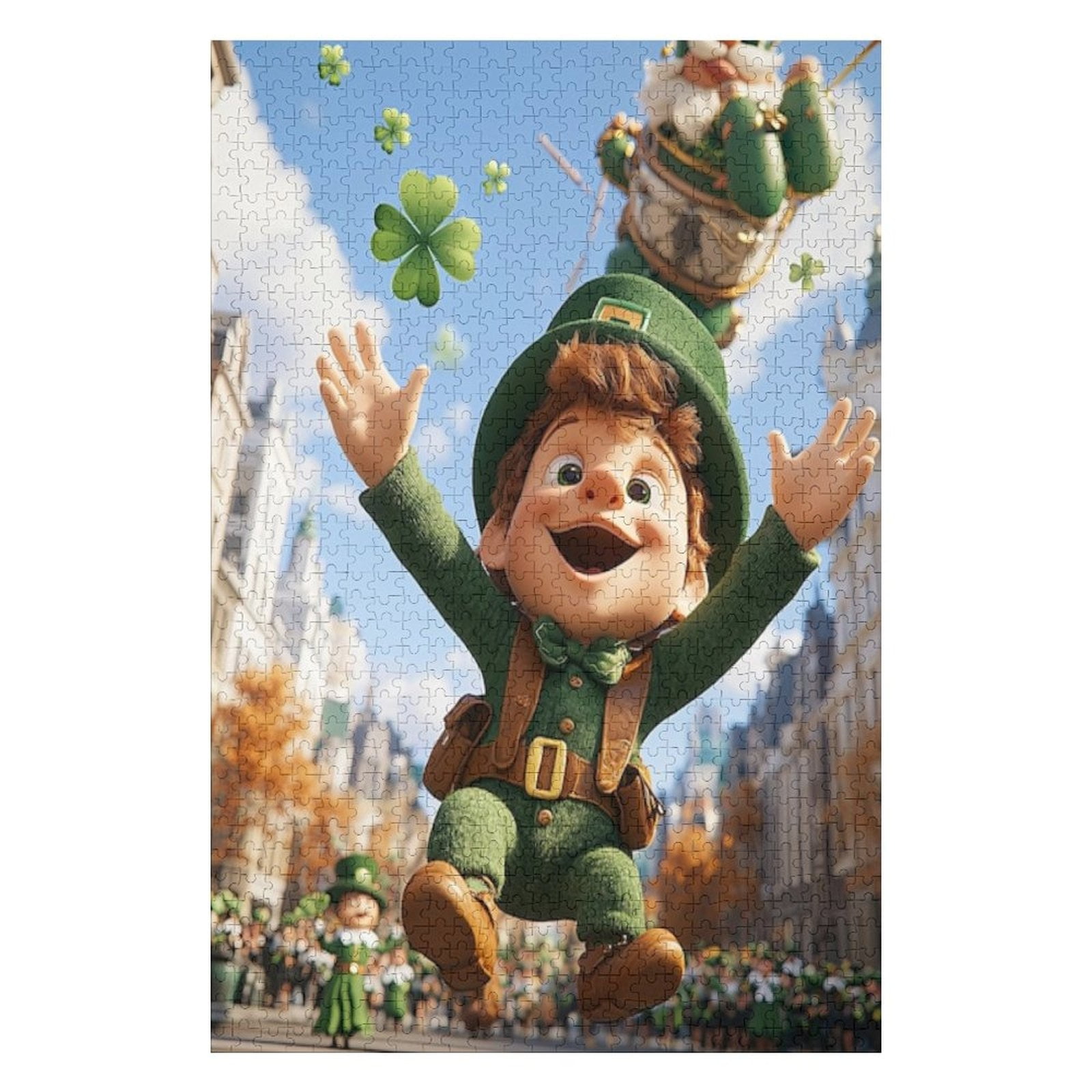 Puzzles for Adults 1000 Pieces - Cheerful Animated Leprechaun ...