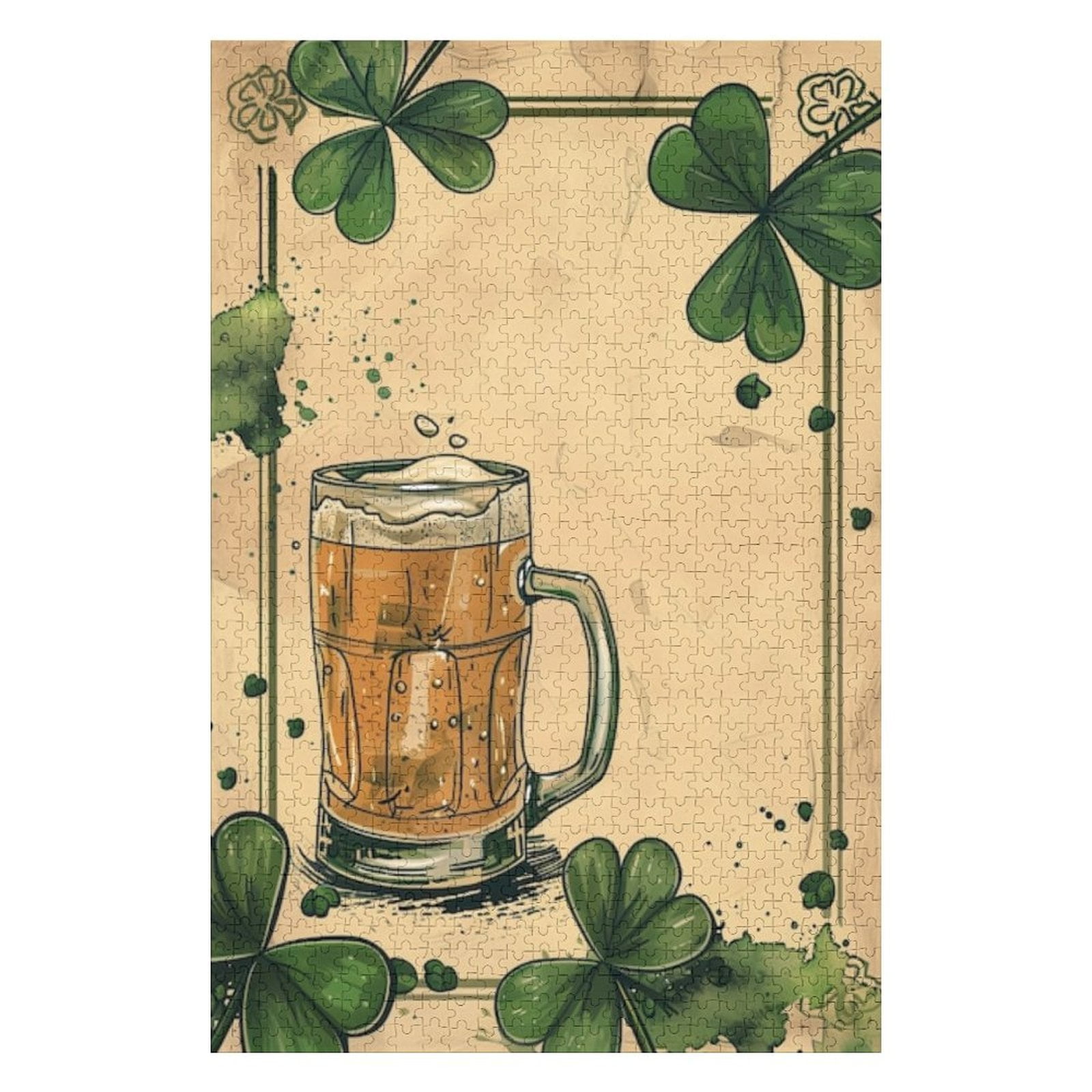 Puzzles for Adults 1000 Pieces - Clover Beer Best Challenging Puzzles ...