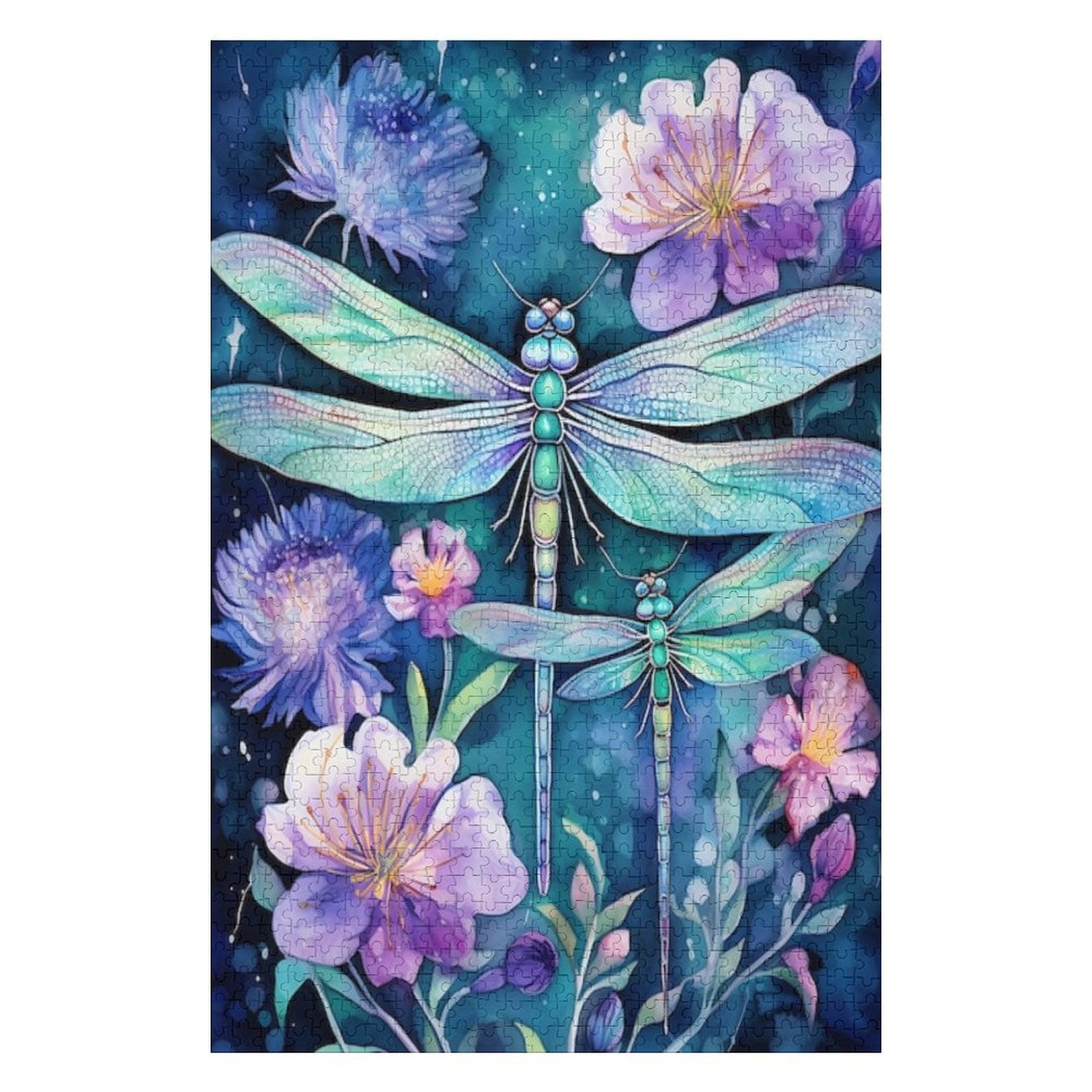Puzzles for Adults 1000 Pieces - Dragonflies Mesmerizing Puzzle Brain ...