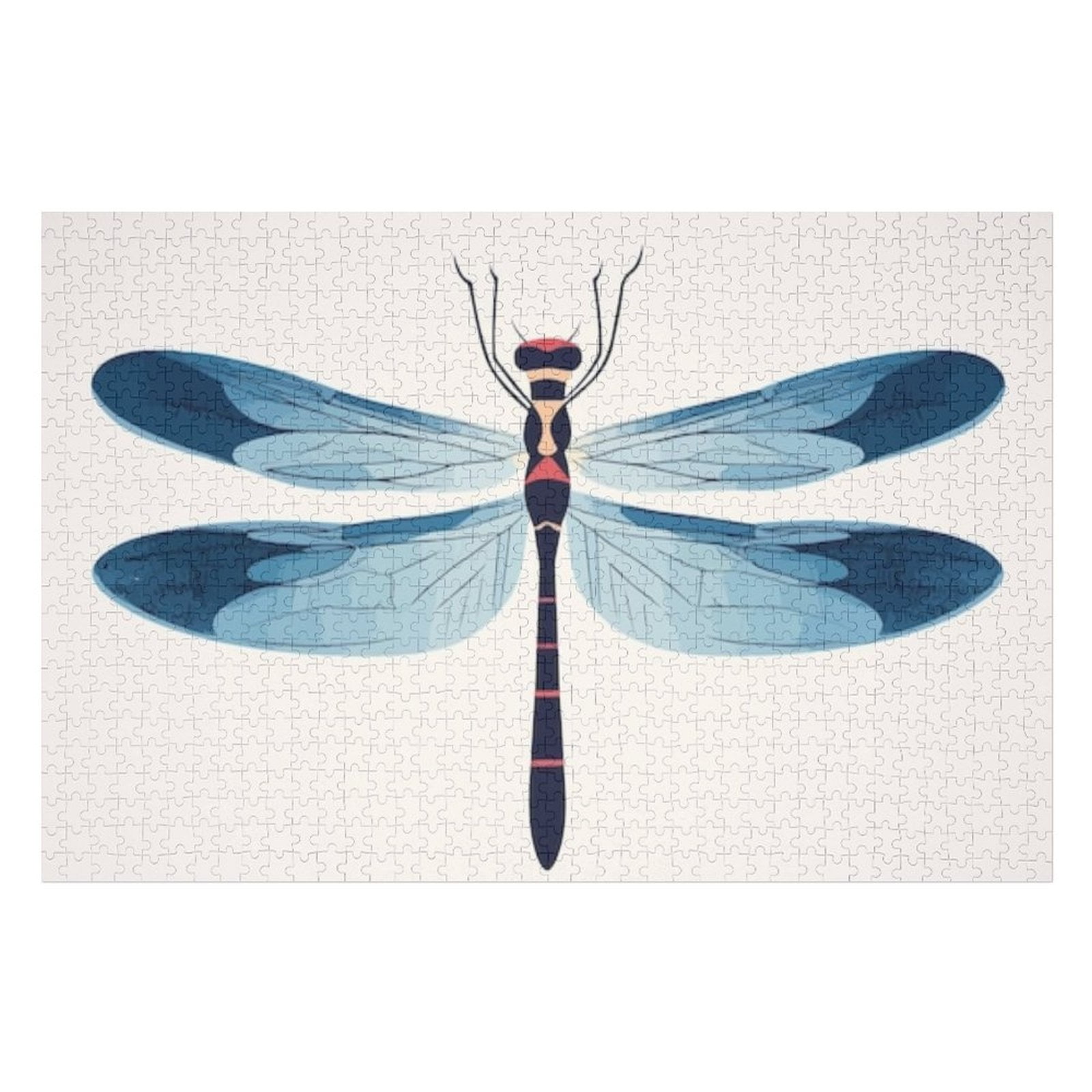 Puzzles for Adults 1000 Pieces - Dragonfly Wildlife Insect Animal Funny ...