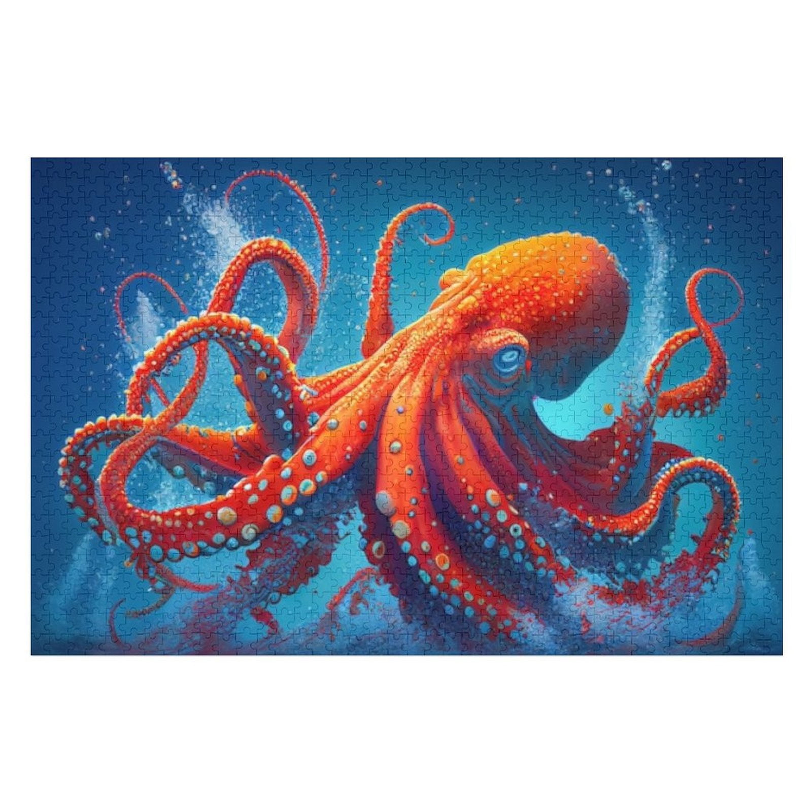 Puzzles for Adults 1000 Pieces - Giant Octopus Sea Puzzle Challenging ...
