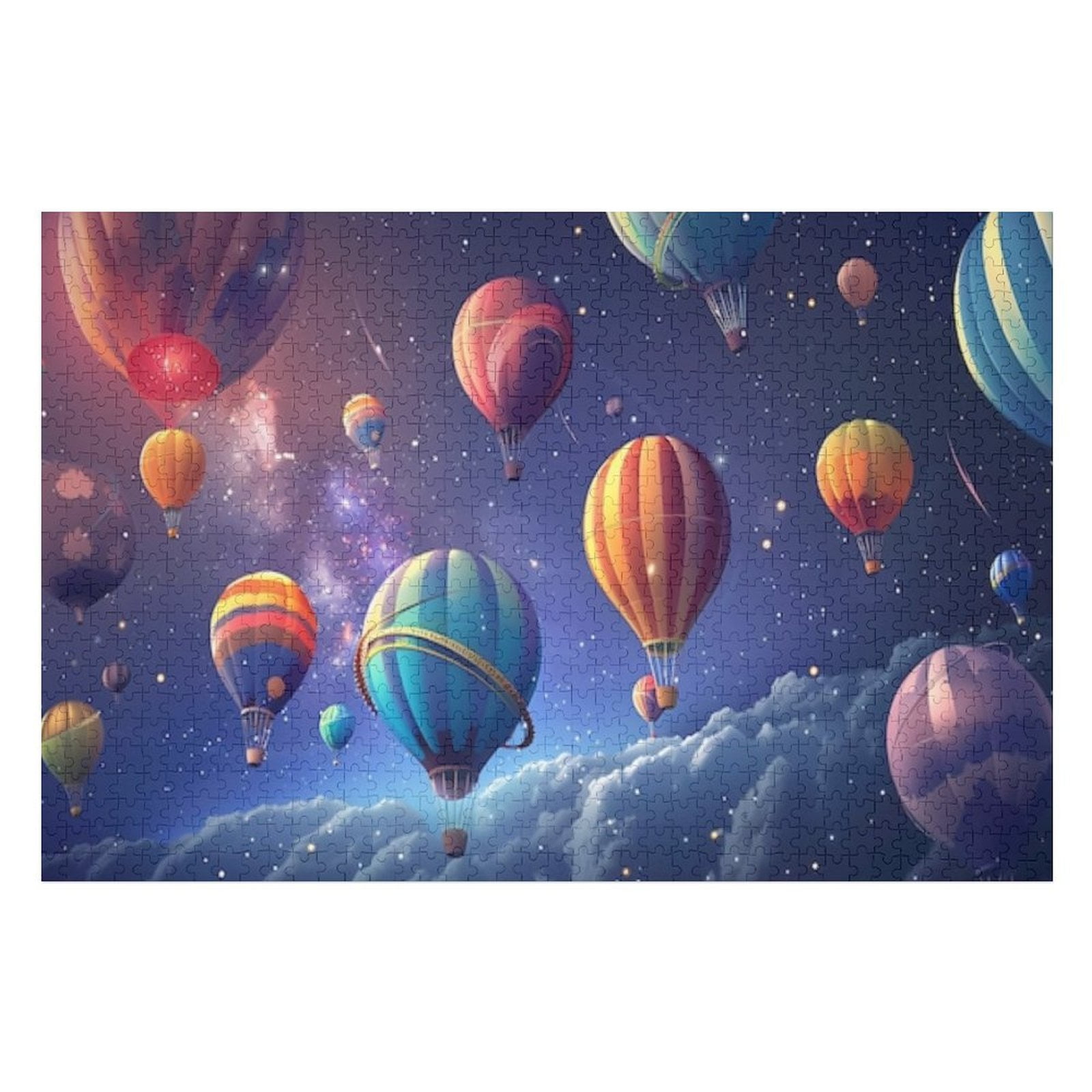Puzzles for Adults 1000 Pieces - Hot Air Balloons In The Sky Funny ...