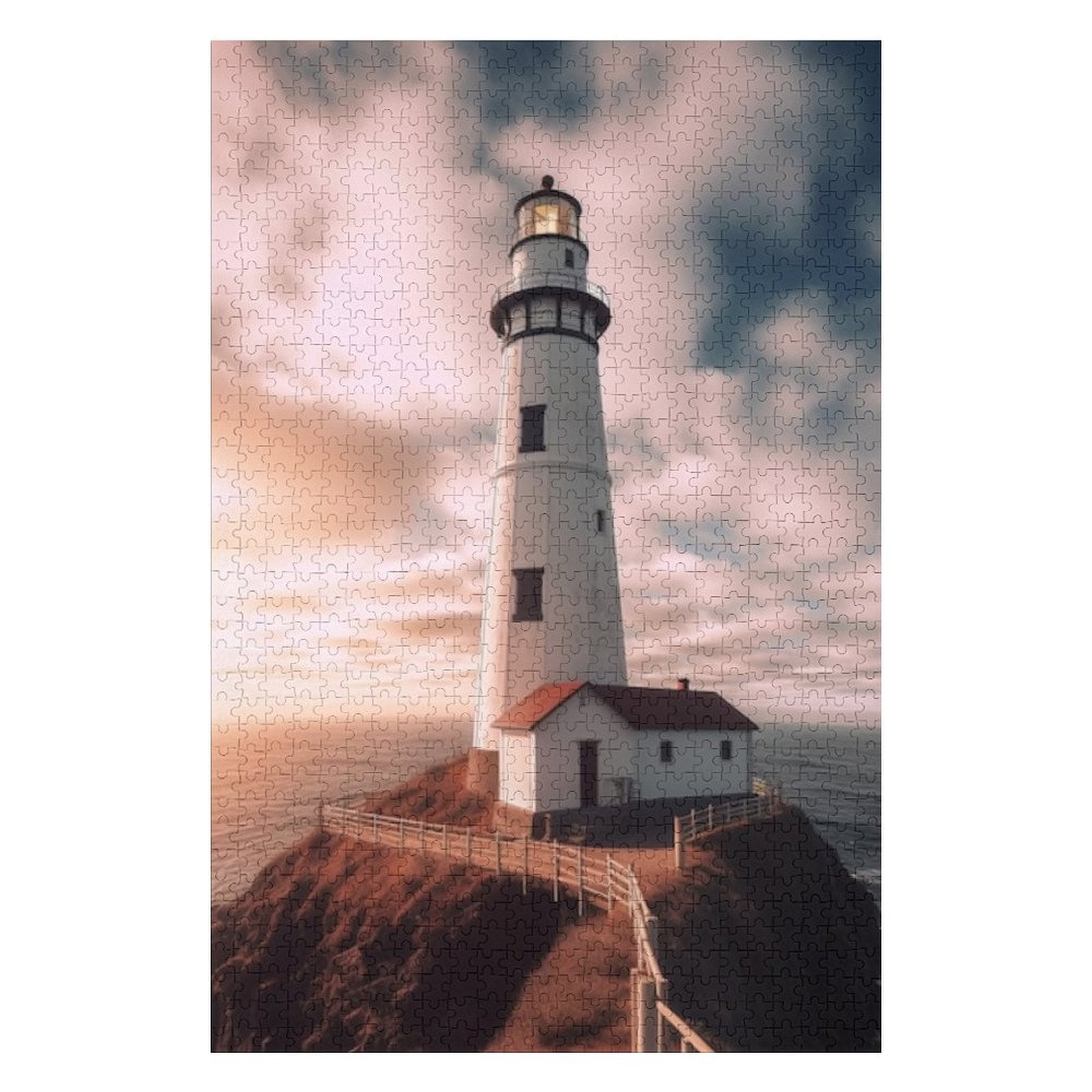 Puzzles for Adults 1000 Pieces - Lighthouse Tower With Beacon Light ...