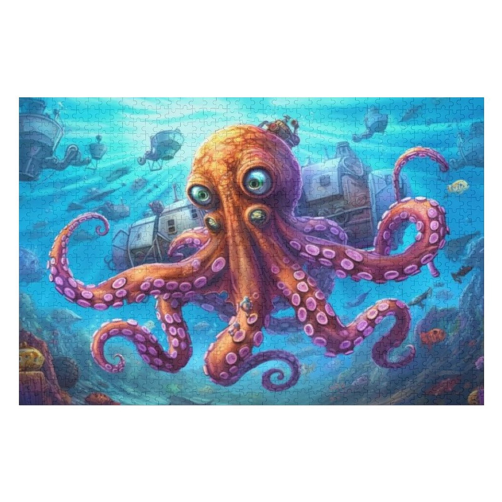 Puzzles for Adults 1000 Pieces - Octopus Is Water It Is About Be ...