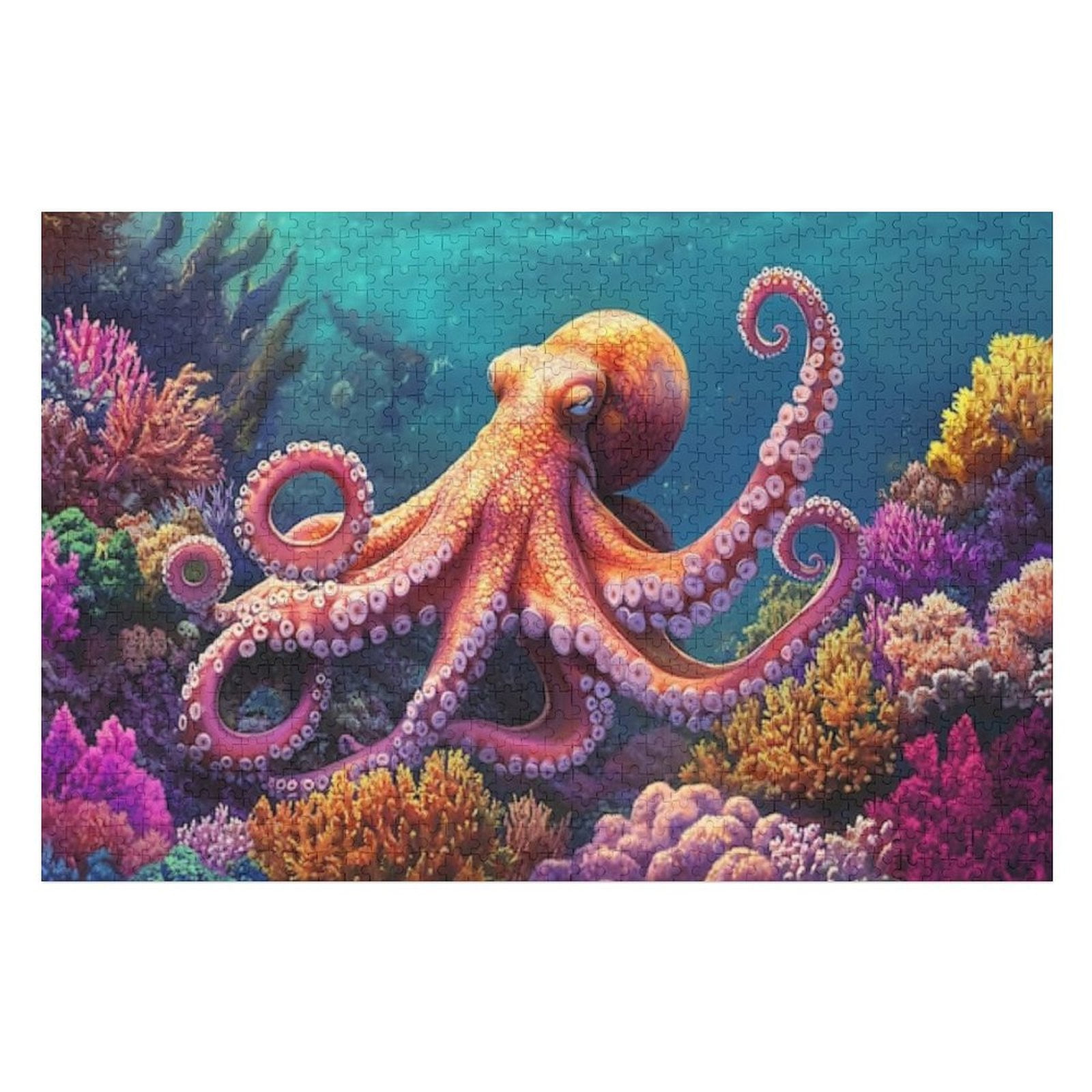 Puzzles for Adults 1000 Pieces - Octopus Ocean With Corals Other ...