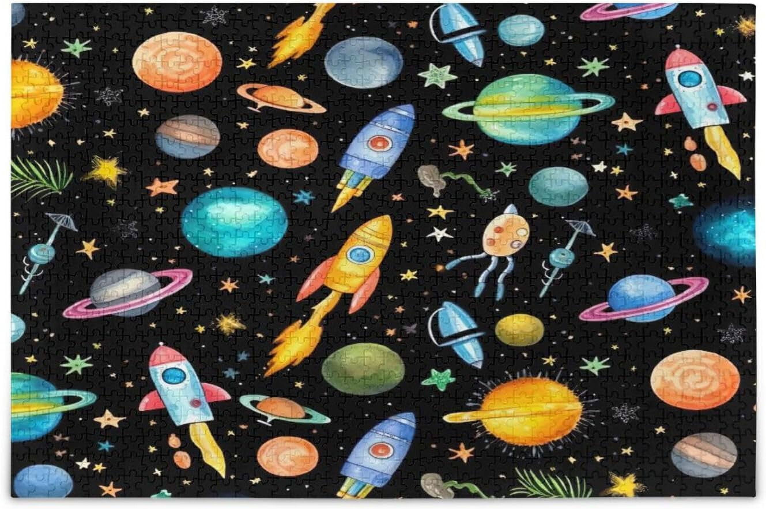 Puzzles for Adults 1000 Pieces - Planet Flyer Jigsaw Puzzle Family Game ...