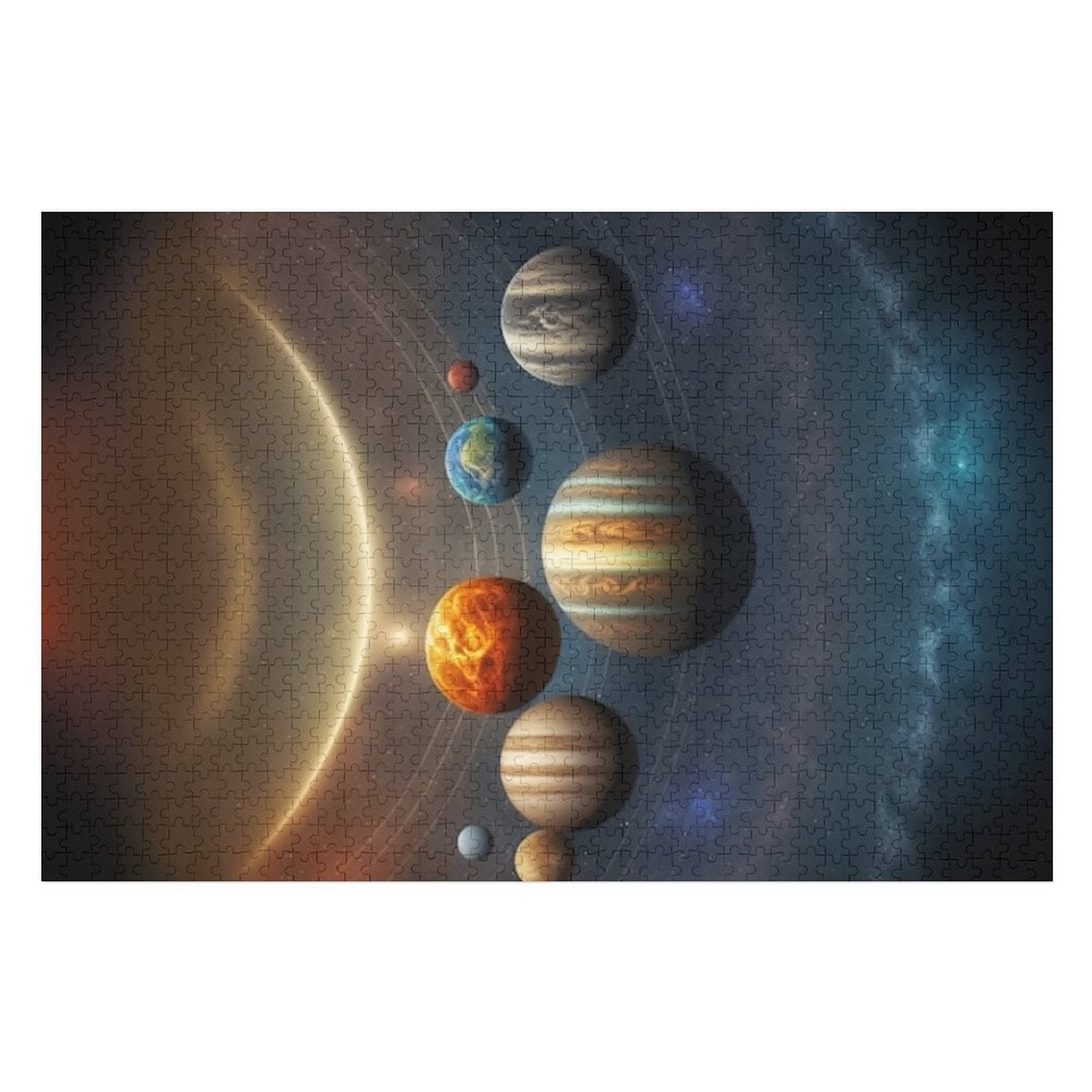 Puzzles for Adults 1000 Pieces - Planets Solar System Challenging Gift ...
