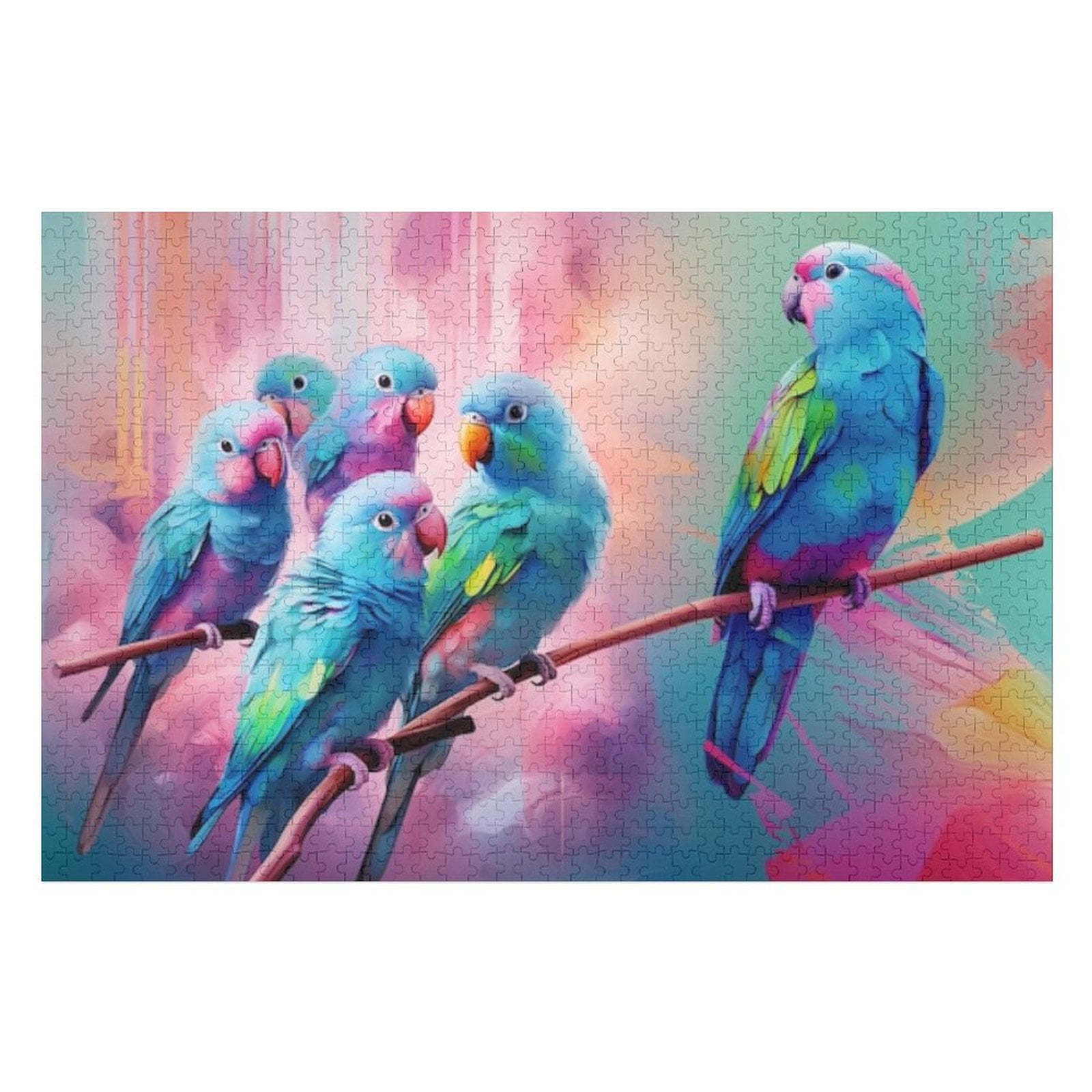 Puzzles for Adults 1000 Pieces - Purple Yellow Flowers Are Large Group ...