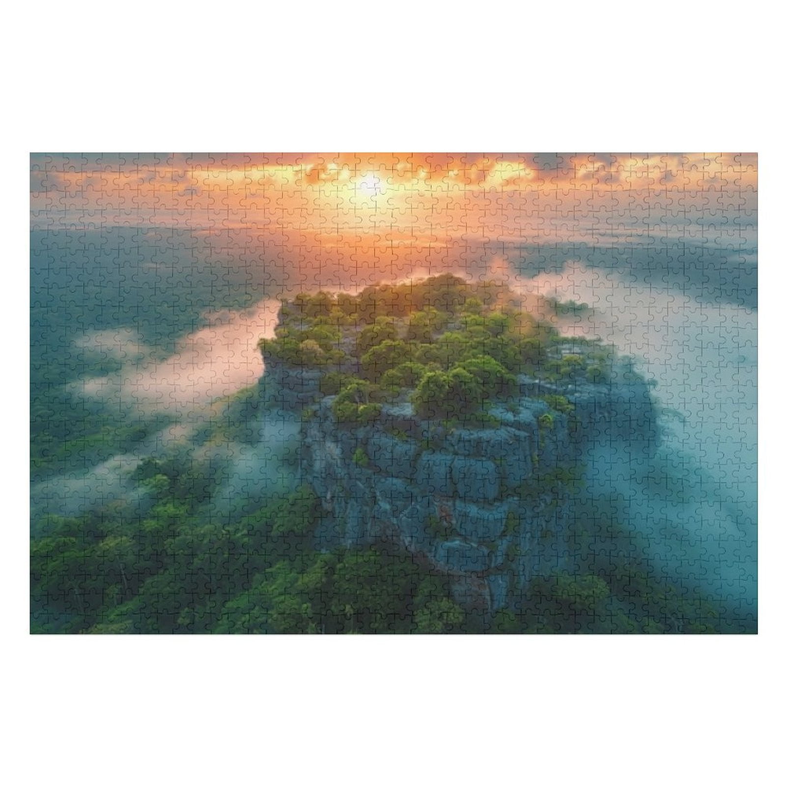 Puzzles for Adults 1000 Pieces - Rock Formations With Nature Landscape ...