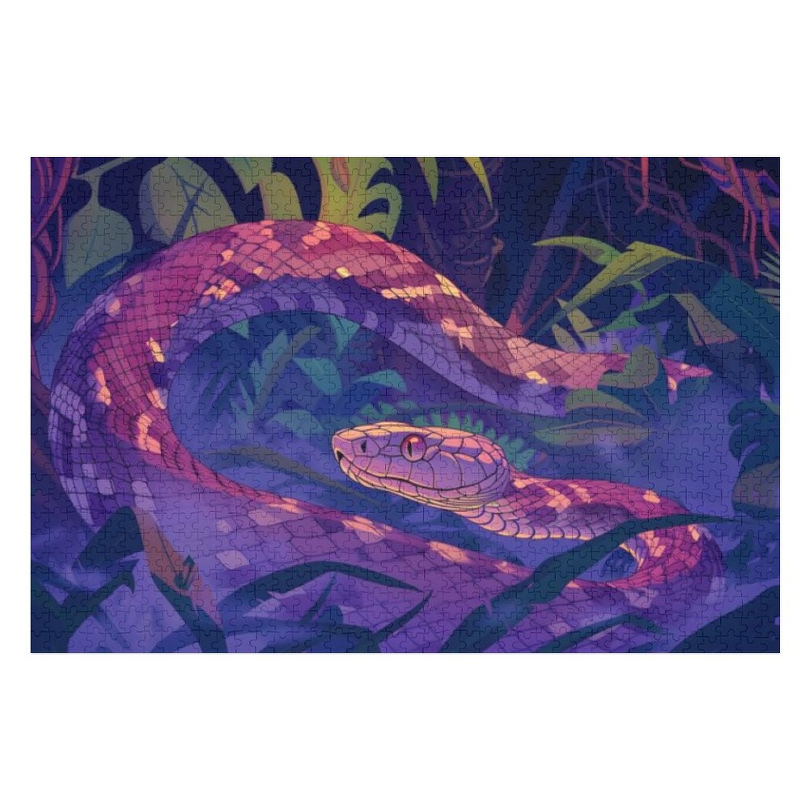 Puzzles for Adults 1000 Pieces - Snake Funny Puzzle Learning ...