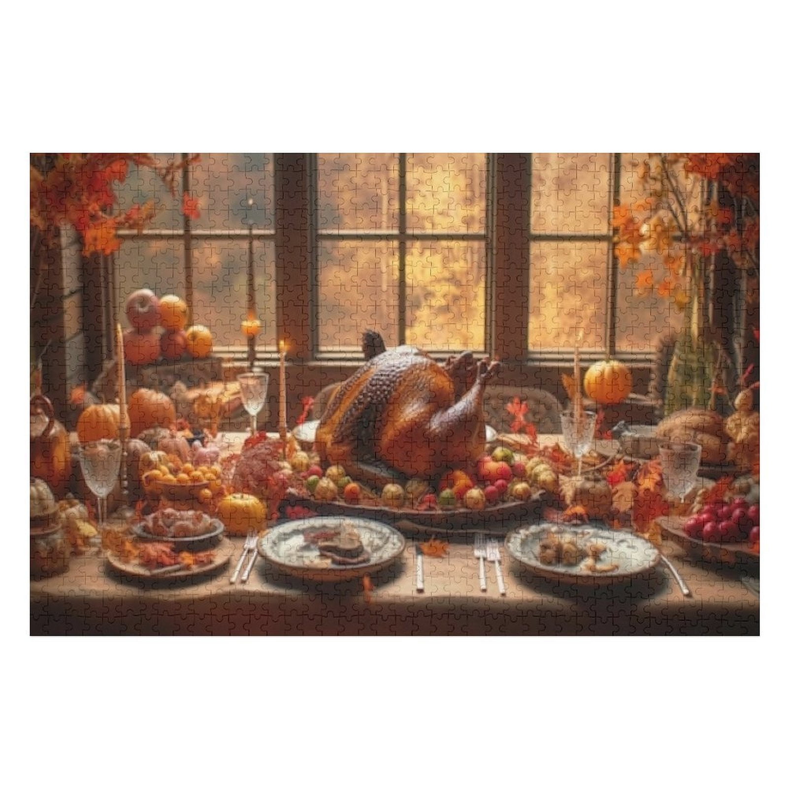 Puzzles for Adults 1000 Pieces - Thanksgiving Traditions Perfect ...