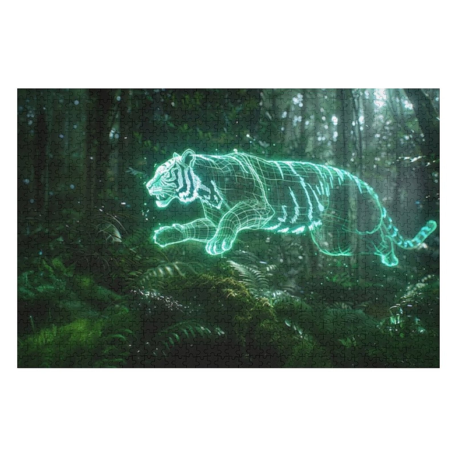Puzzles for Adults 1000 Pieces - Tiger Funny Puzzle Unique Difficult ...