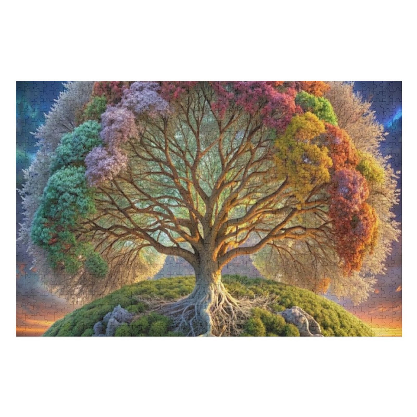 Puzzles for Adults 1000 Pieces - Tree Of Life Puzzle Game Wonderful ...