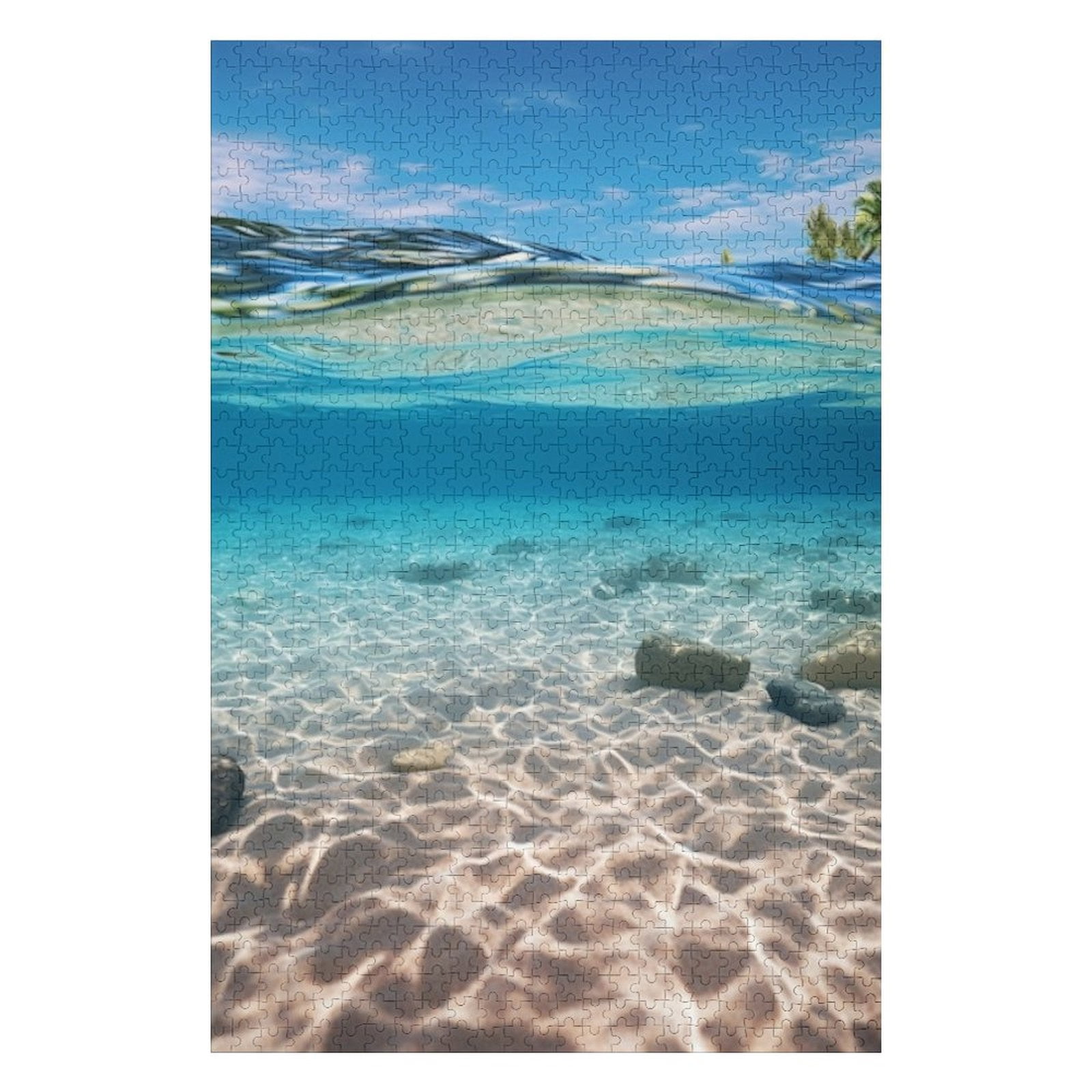 Puzzles for Adults 1000 Pieces - Tropical Beach Landscape Funny Puzzle ...
