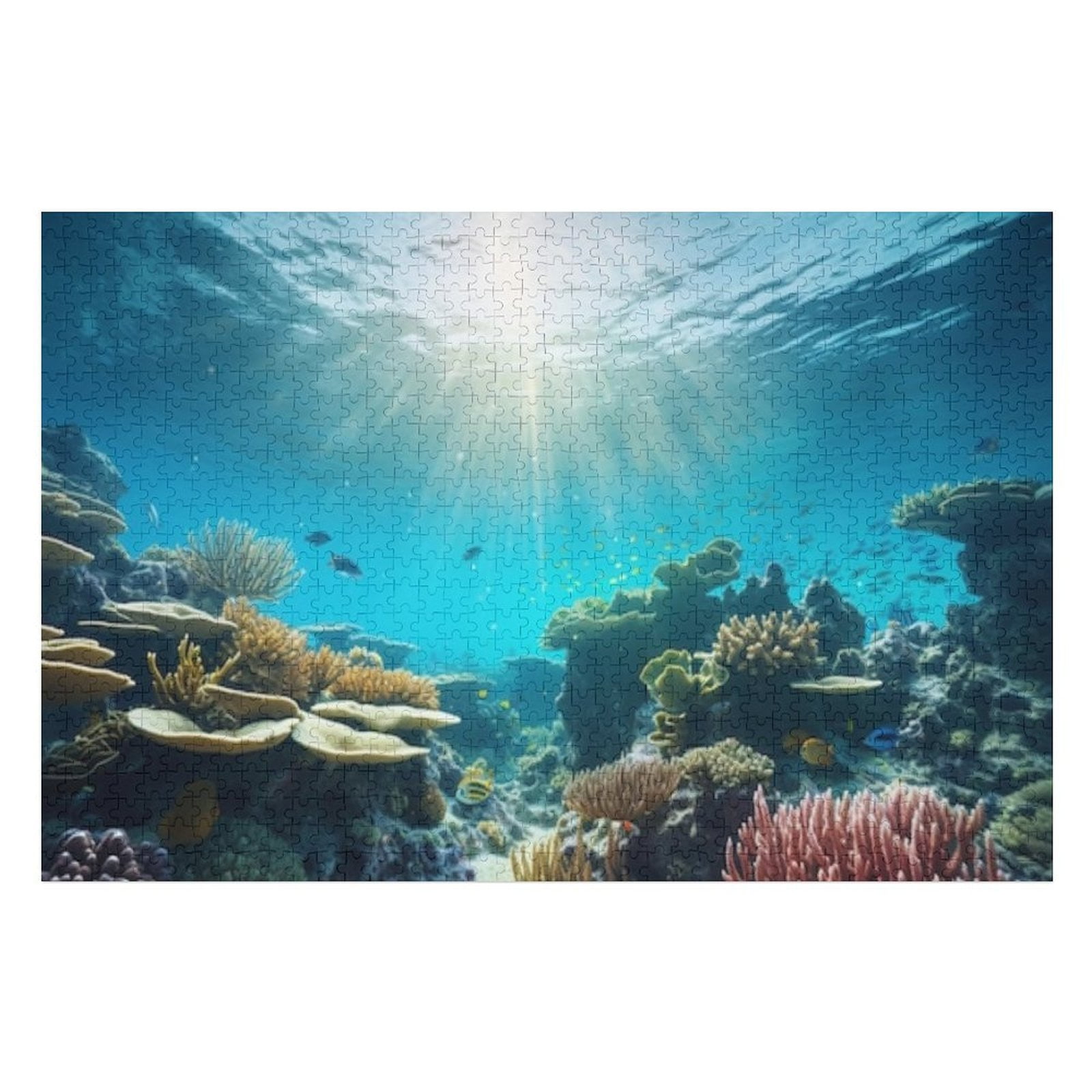 Puzzles for Adults 1000 Pieces - Underwater Coral Reef Funny Puzzle ...