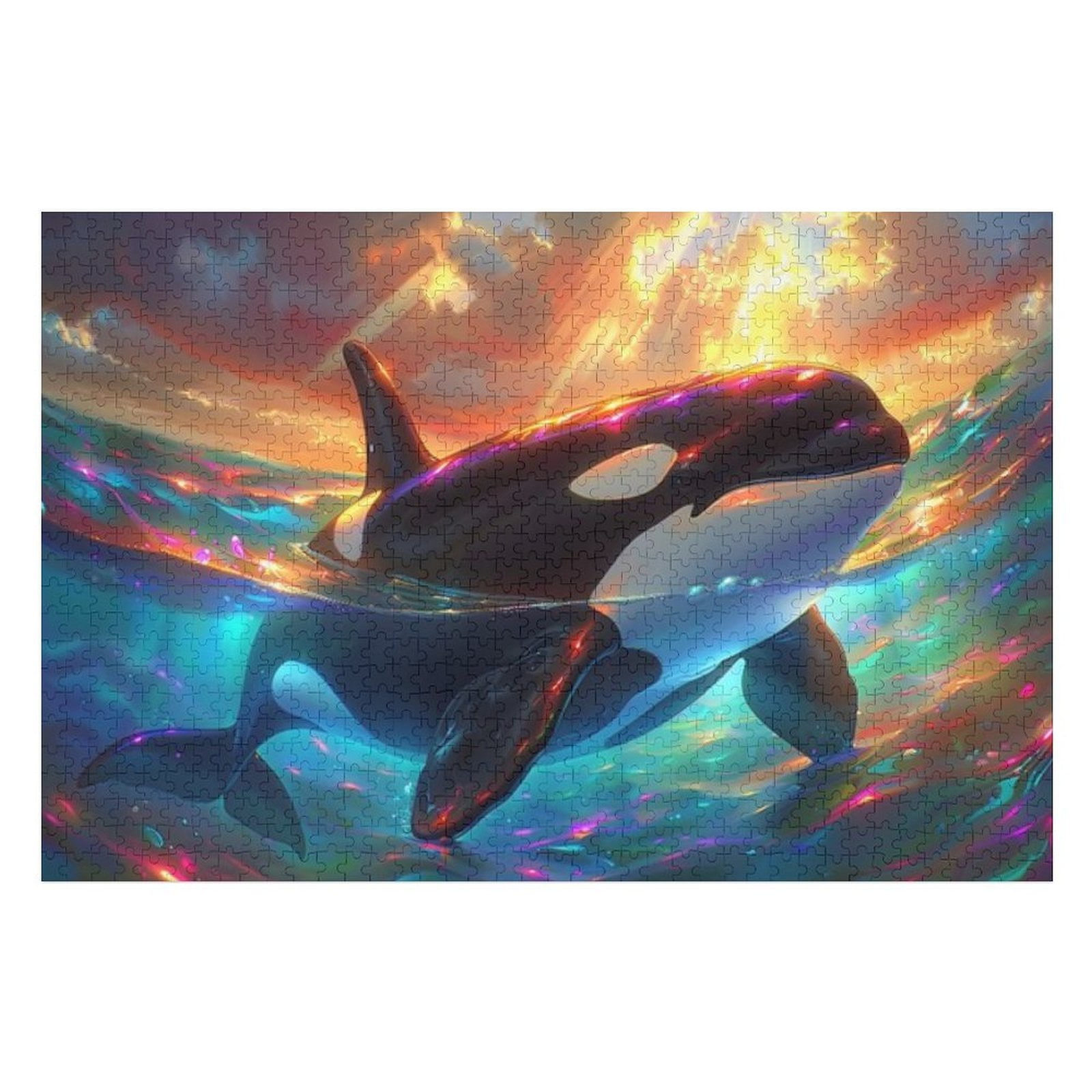 Puzzles for Adults 300 Pieces - Beautiful Whale Wooden Jigsaw Puzzle ...