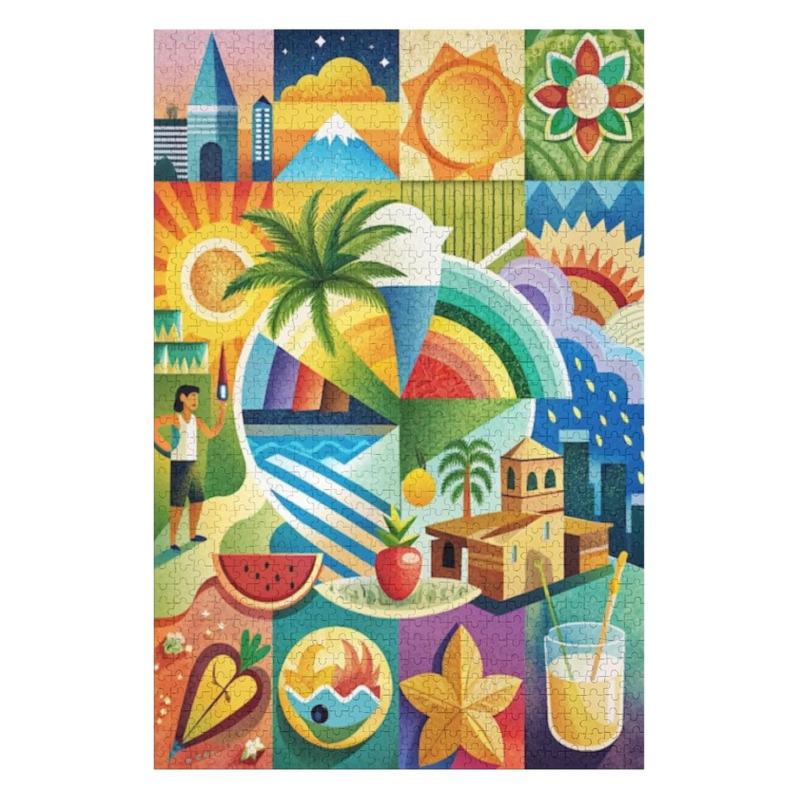 Puzzles for Adults 300 Pieces - Collage Funny Puzzles Poster Family ...