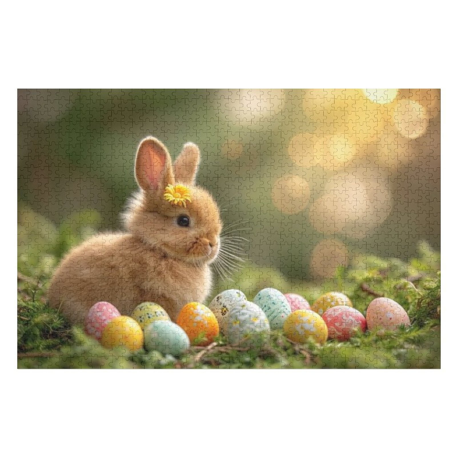 Puzzles for Adults 300 Pieces - Easter Celebration With Dreamy Bunny ...