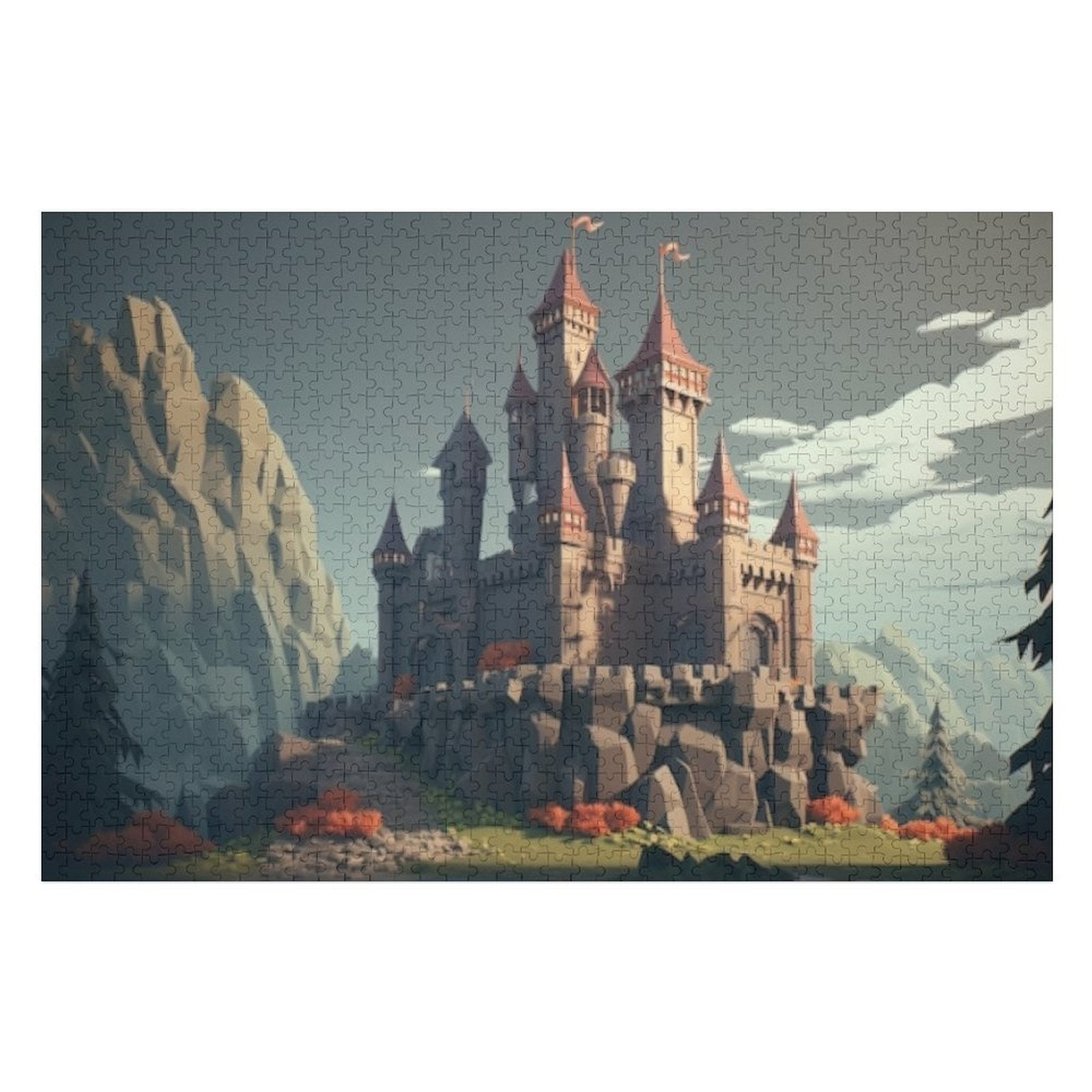 Puzzles for Adults 300 Pieces - Fantasy Scene Puzzle Christmas Perfect ...