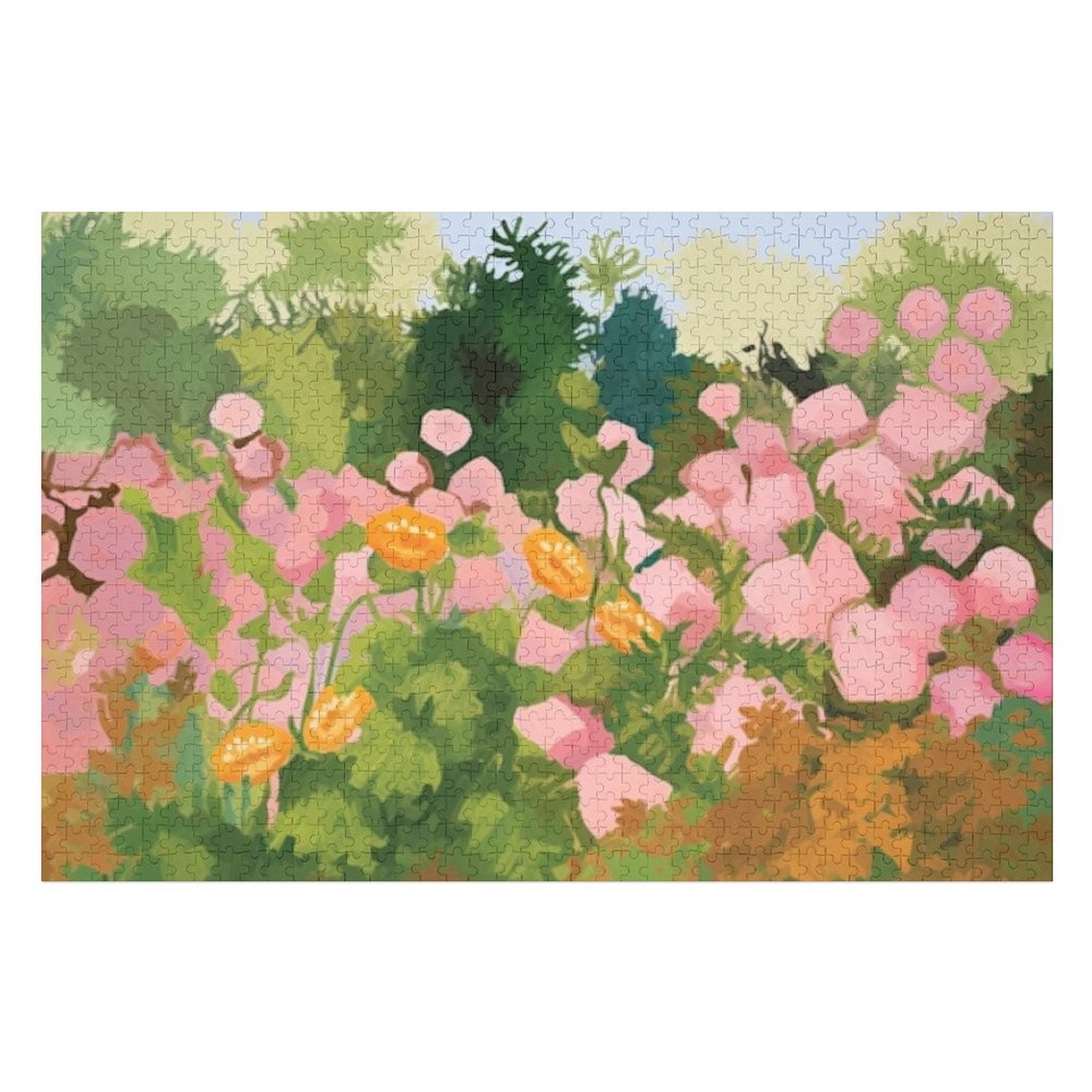 Puzzles for Adults 300 Pieces - Garden Flower Puzzle Brain Teaser ...
